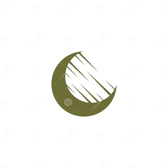 Stylized Moon Vector Icon Logo Stock Vector - Illustration of vector ...