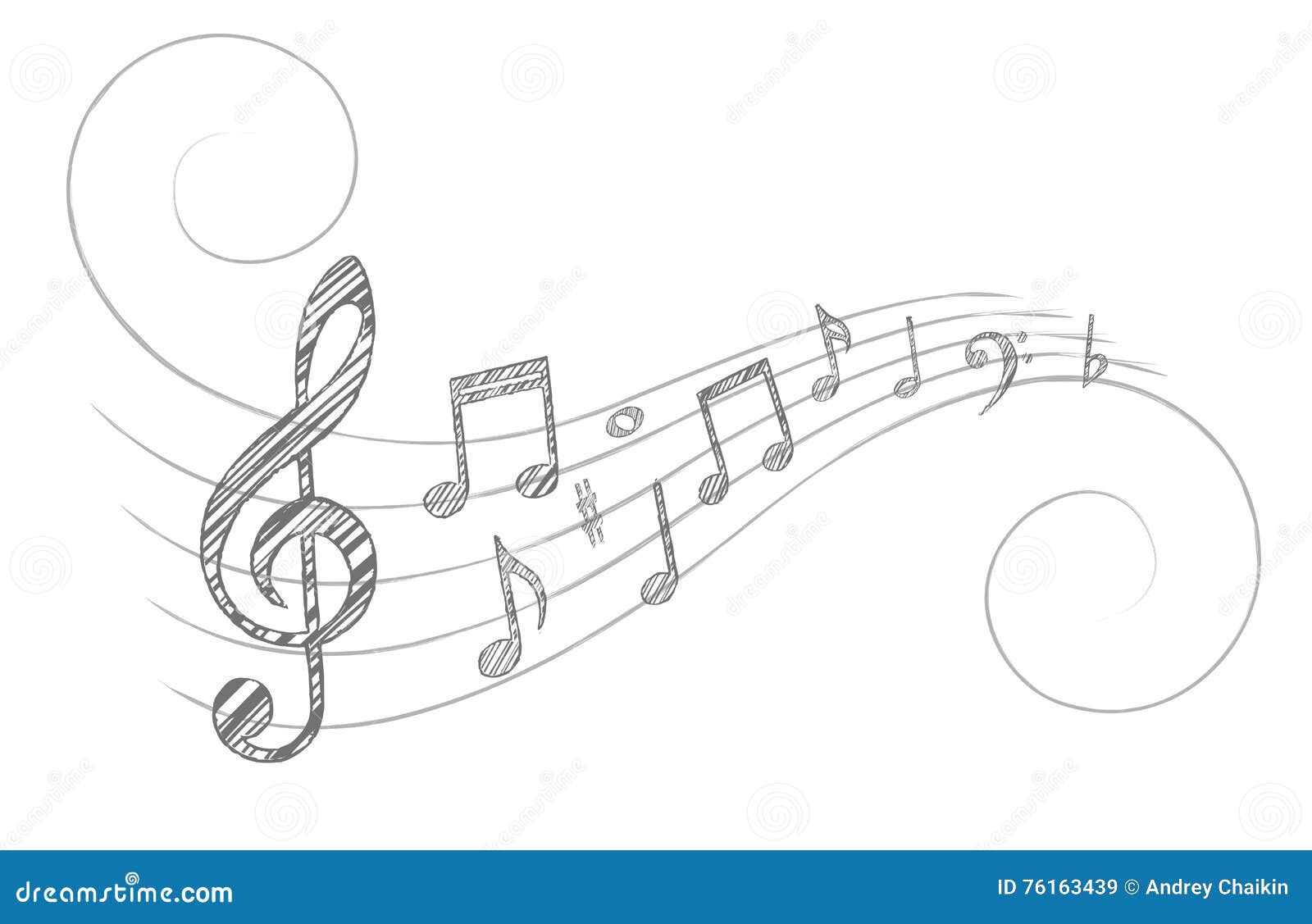 Stylized Music Notes. Vector Illustration | CartoonDealer.com #96467196