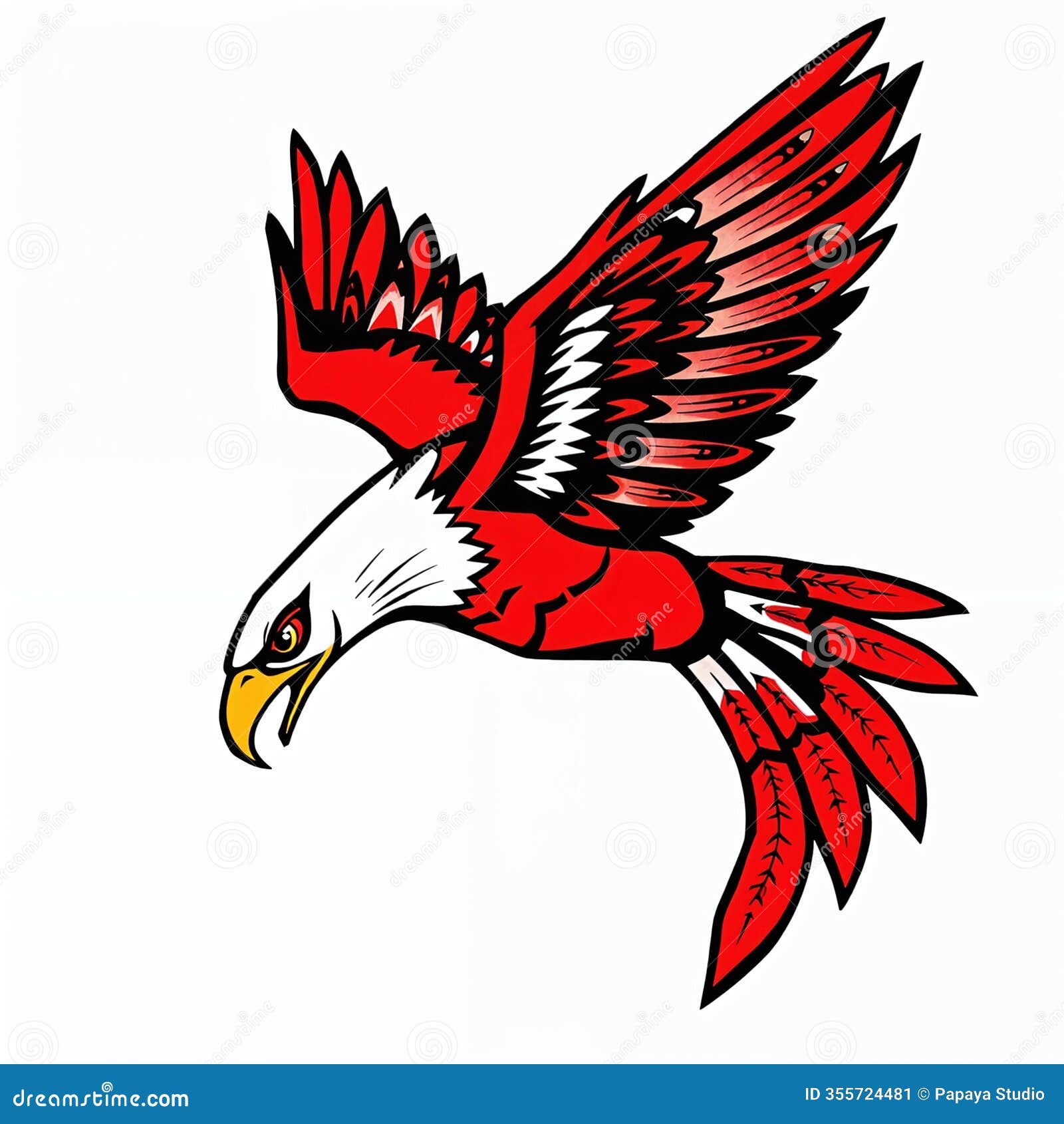 Native American Eagle Design Eagle In Flight