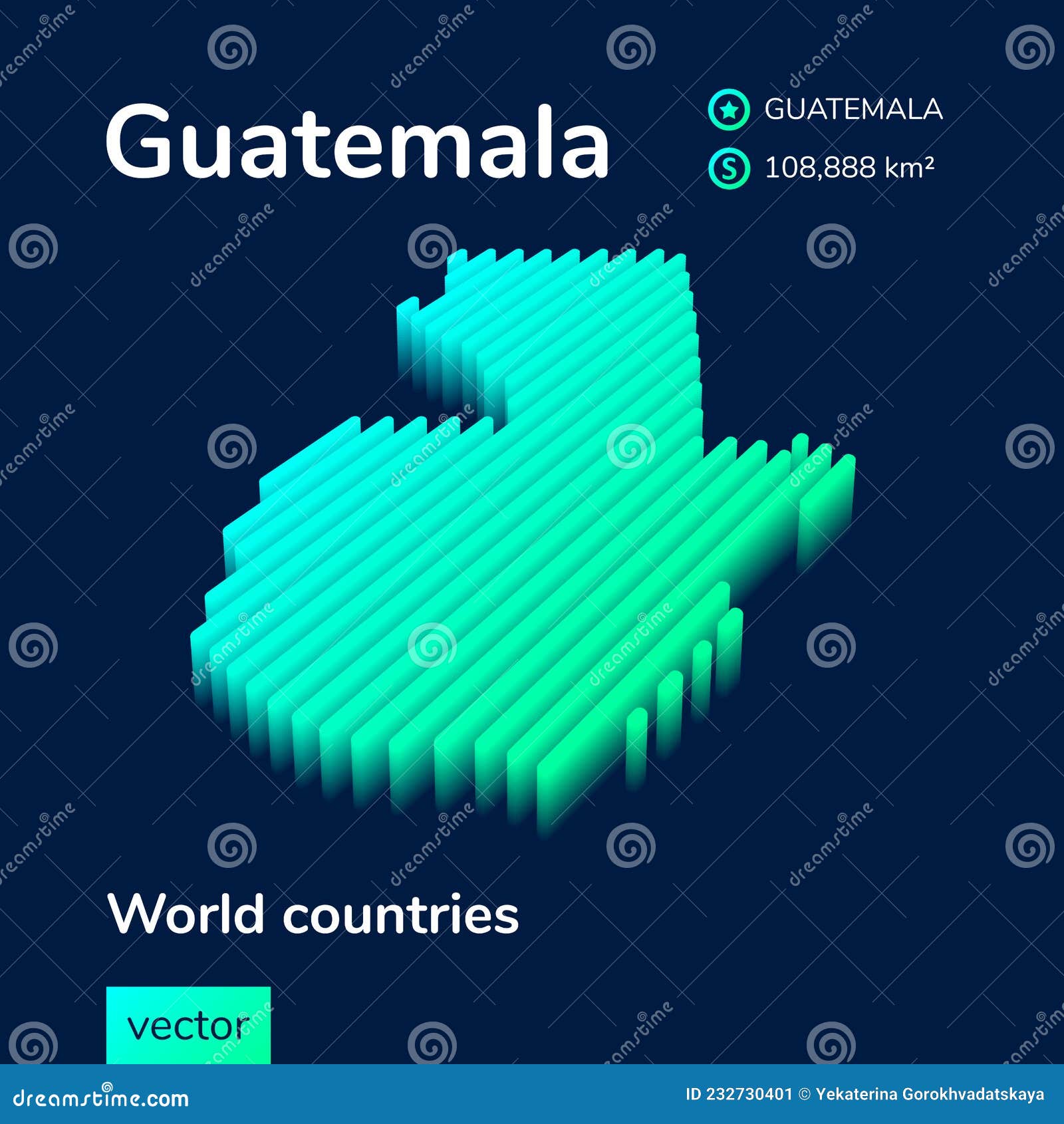 Vector Map Of Guatemala | CartoonDealer.com #8425047