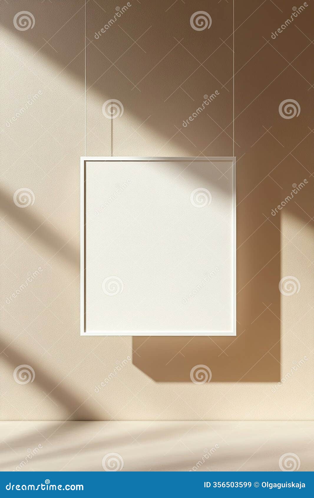 A Stylized Nordic Frame is Elegantly Suspended Against a Soft Beige ...