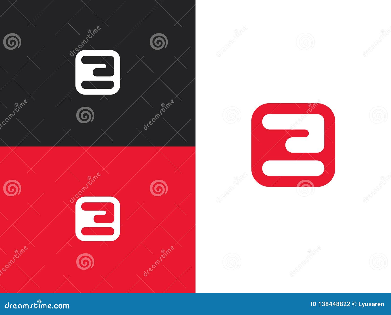 Stylized Number Three Logo, Vector Sign Number 3 Stock Illustration ...