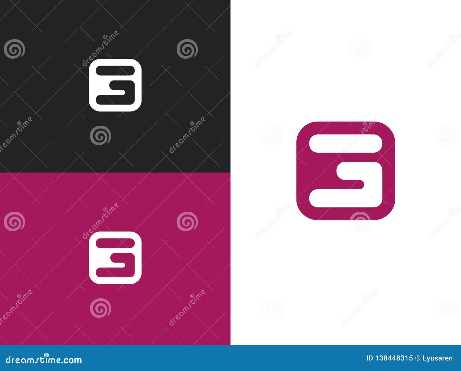 Stylized Number Three Logo, Vector Sign Number 3 Stock Illustration ...