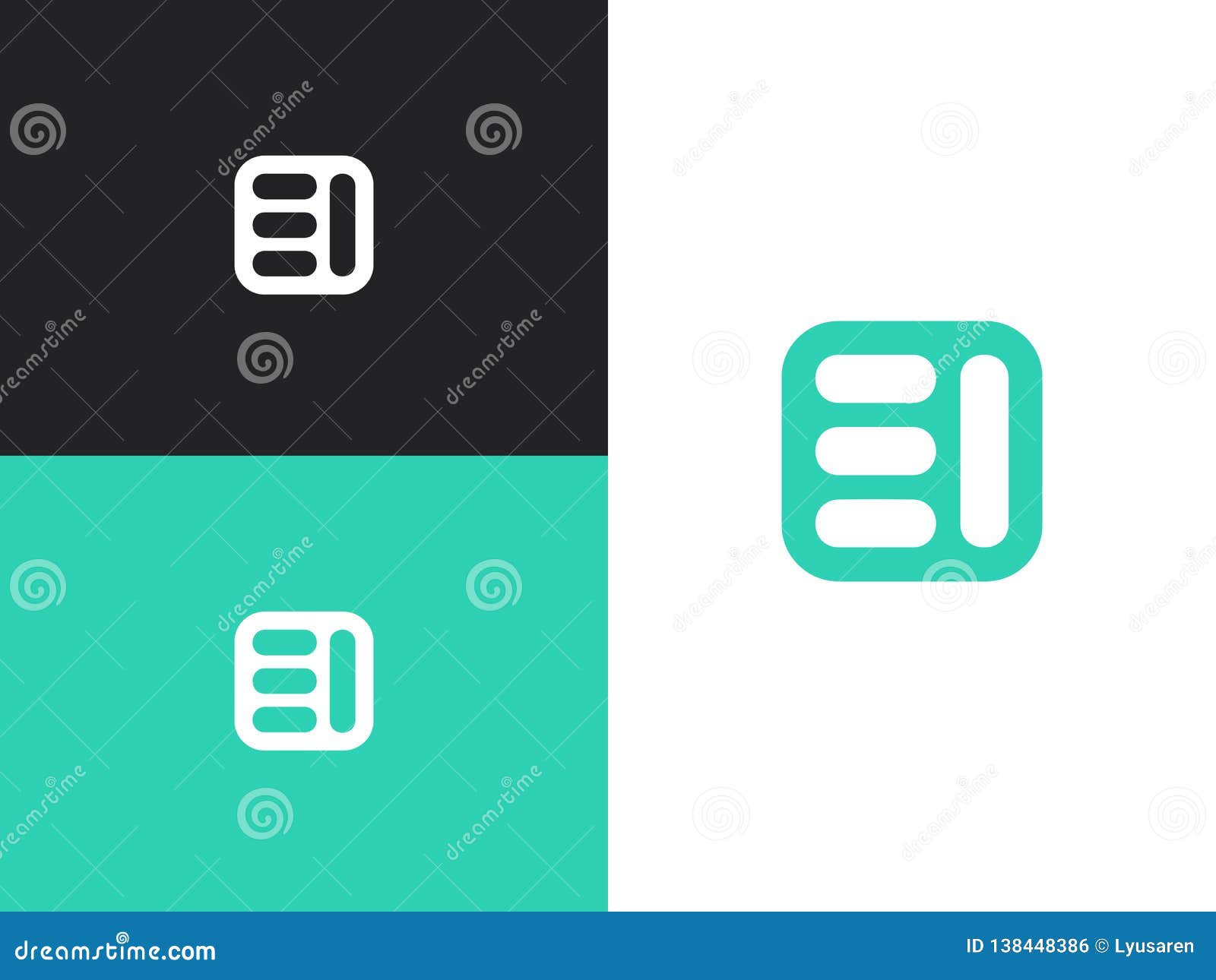 Stylized Number Three Logo, Vector Sign Number 3 Stock Illustration ...