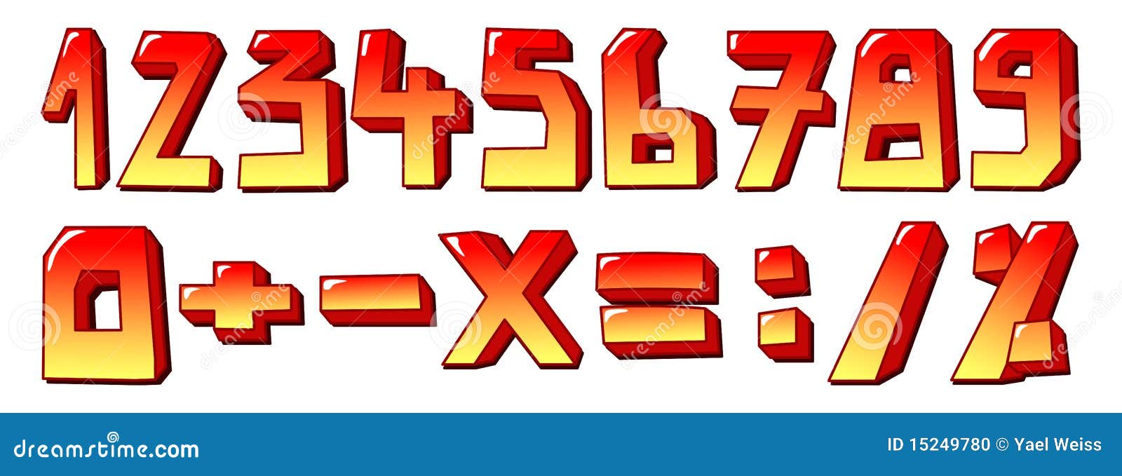 Stylized numbers stock vector. Illustration of element - 15249780 Stylized numbers stock vector. Illustration of element - 15249780