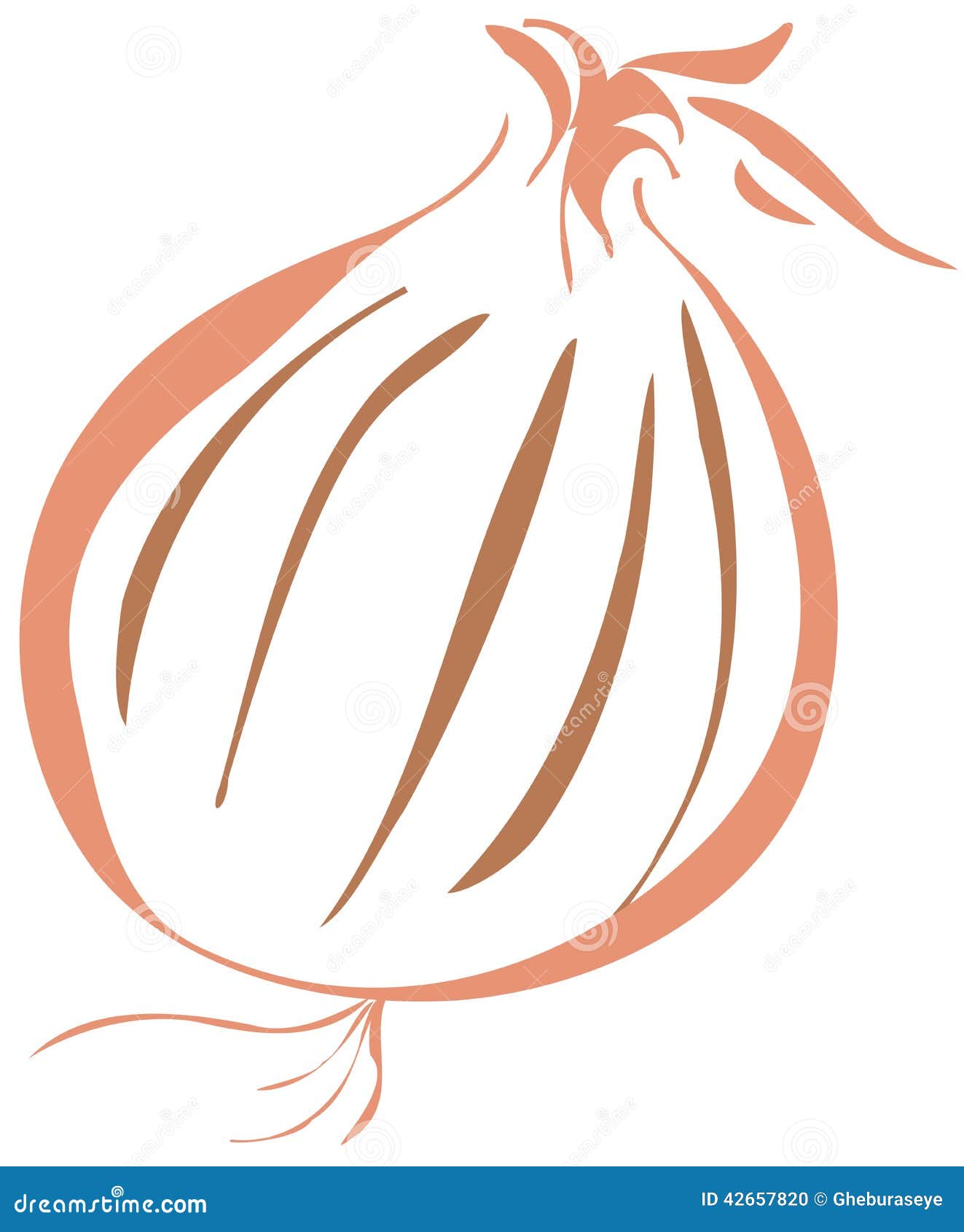 Stylized Onion Isolated Illustration Stock Vector - Illustration of ...