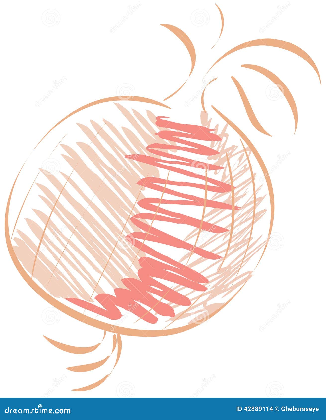 Stylized Onion Isolated Illustration Stock Illustration - Illustration ...