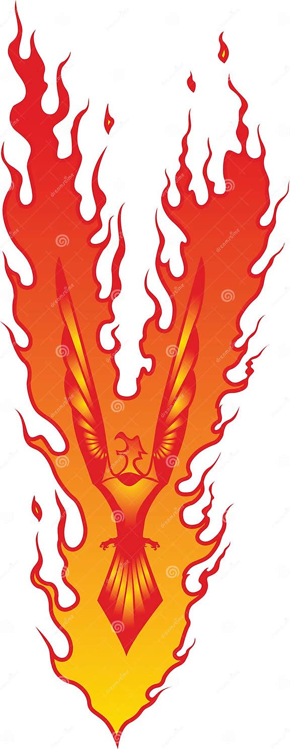 Stylized Phoenix stock vector. Illustration of phoenix - 15750340