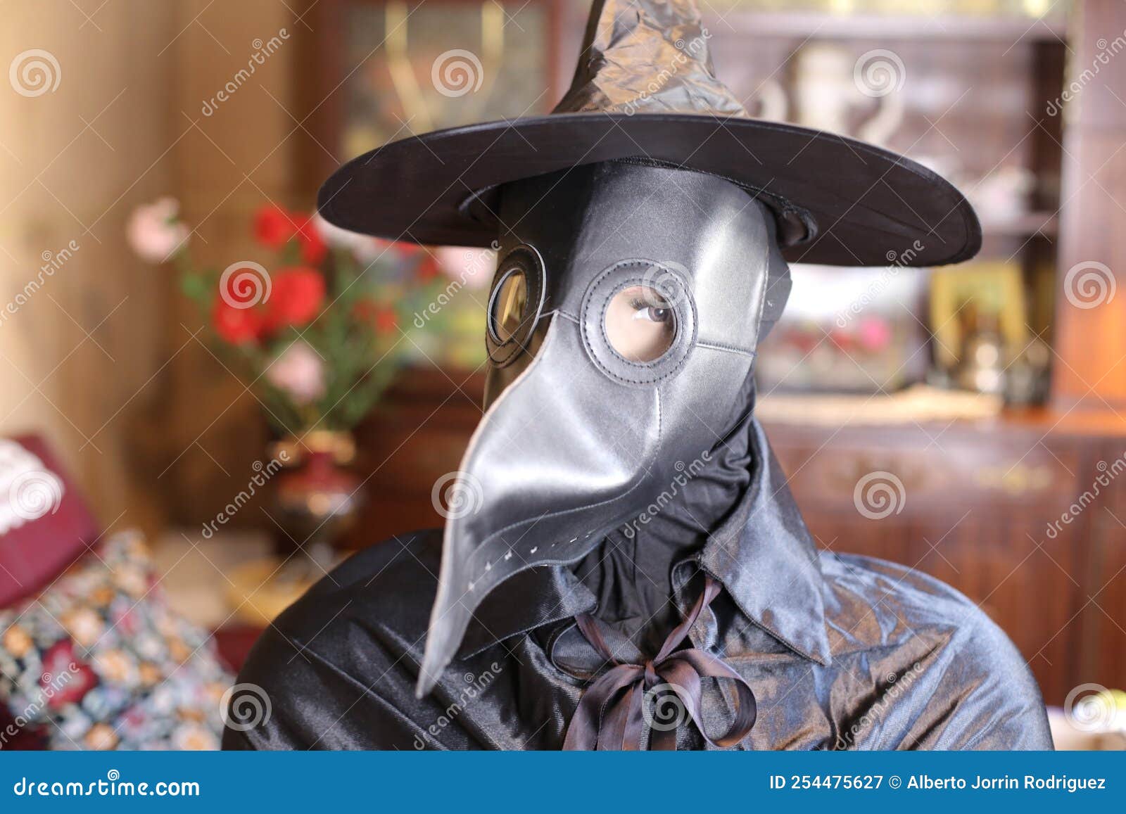 Stylized Plague Doctor Looking Sharp Stock Image - Image of gothic ...