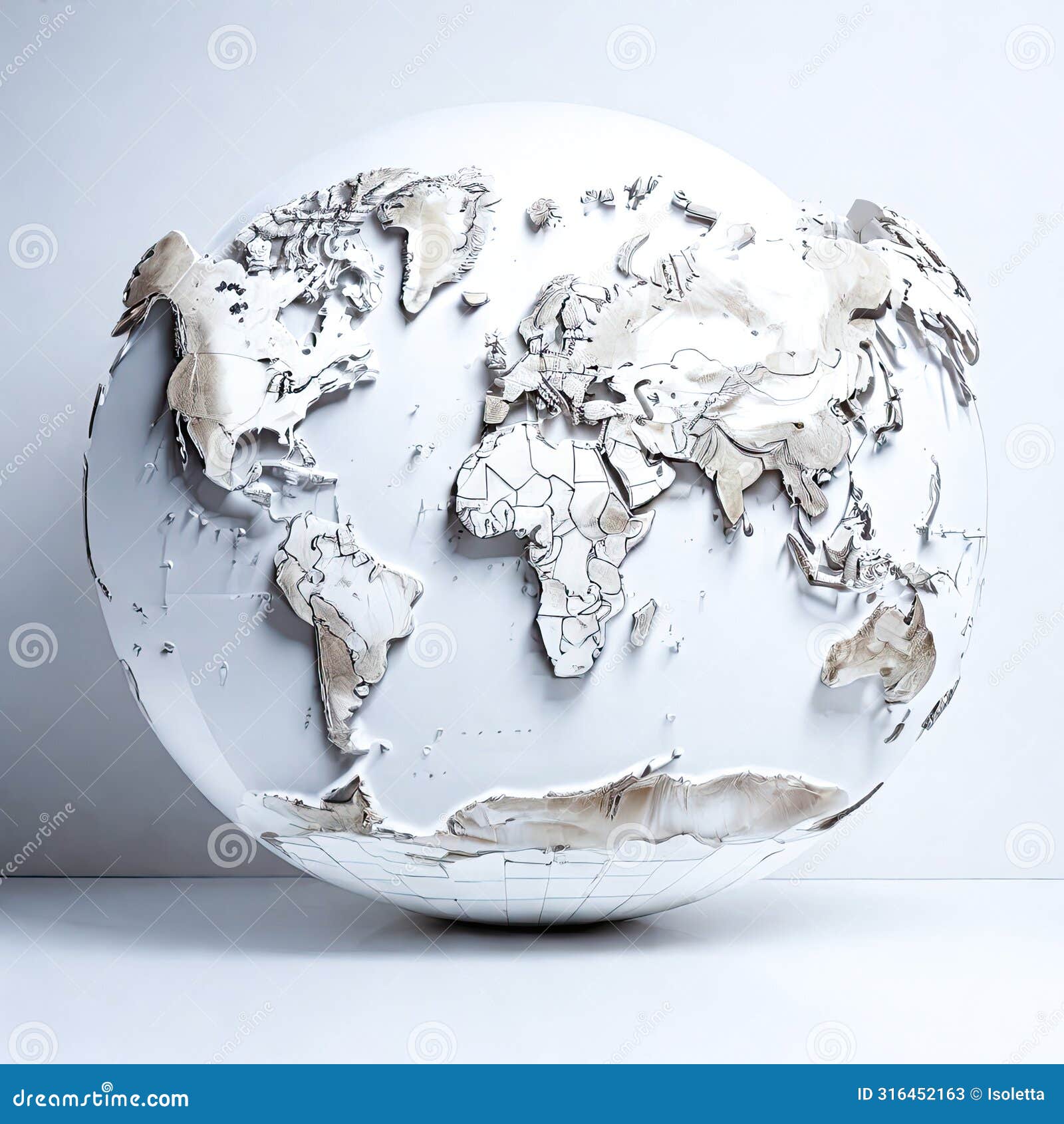 Stylized Planet Earth Illustration Stock Image - Image of ecology ...