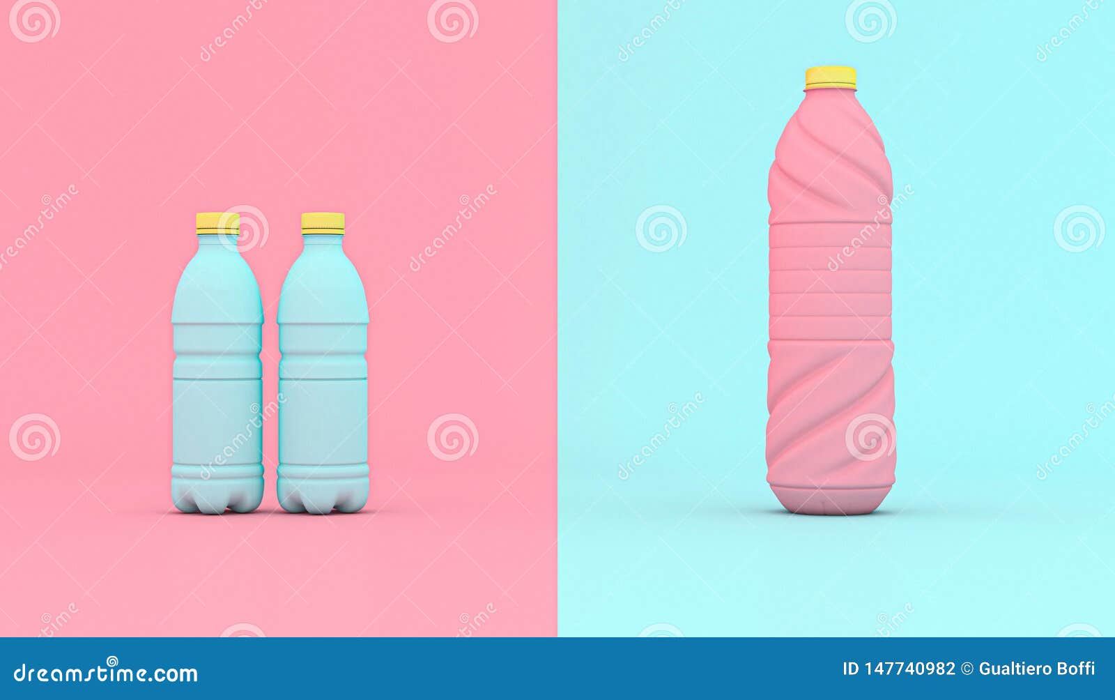 Stylized Plastic Bottles Stock Photo | CartoonDealer.com #147740982