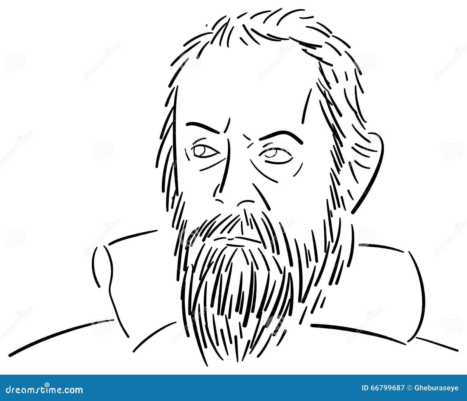 Galileo Galilei Vector Sketch Portrait Isolated | CartoonDealer.com ... Galileo Galilei Vector Sketch Portrait Isolated | CartoonDealer.com ...