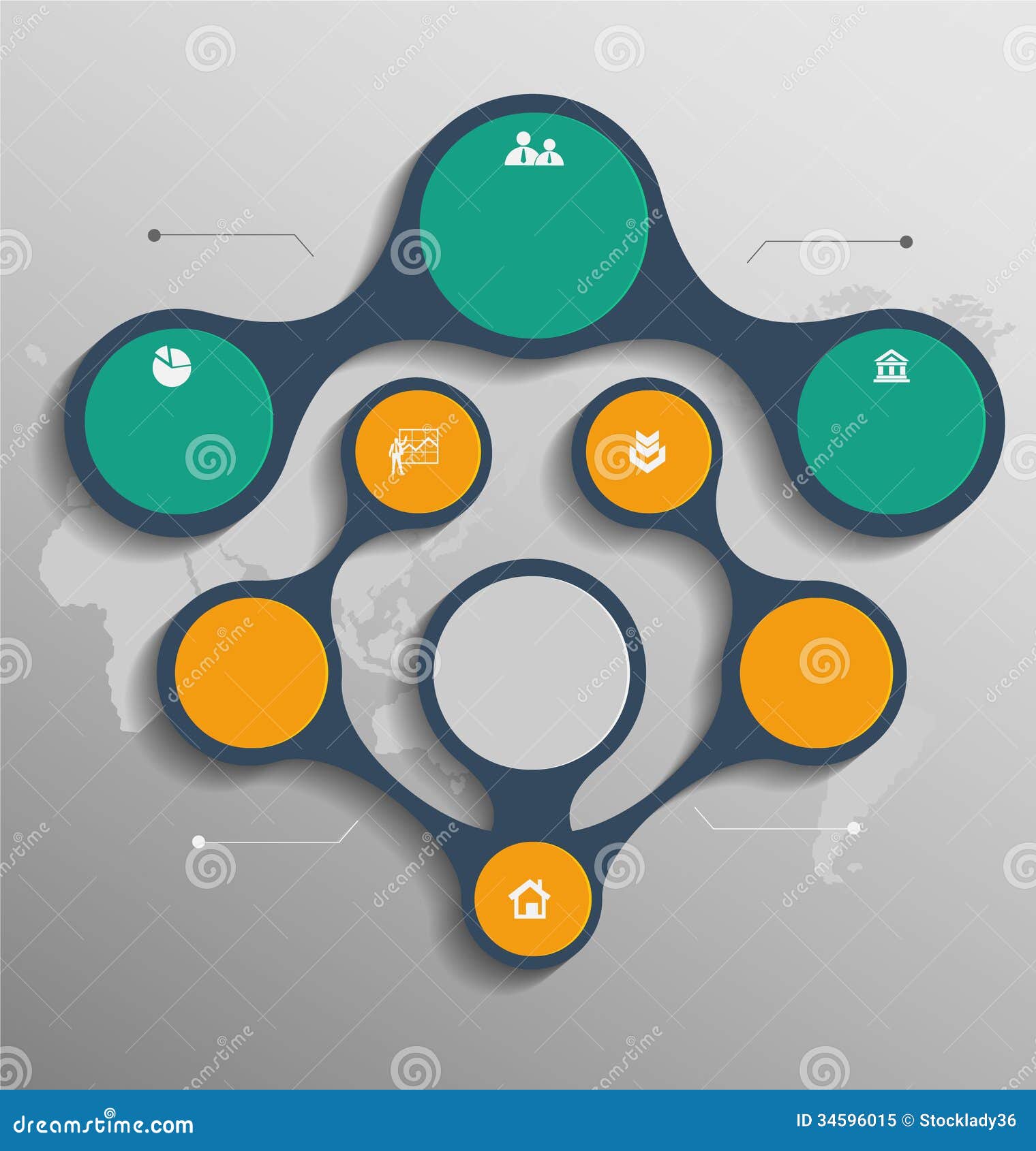 Stylized Presentation,option Template Stock Illustration - Illustration ...