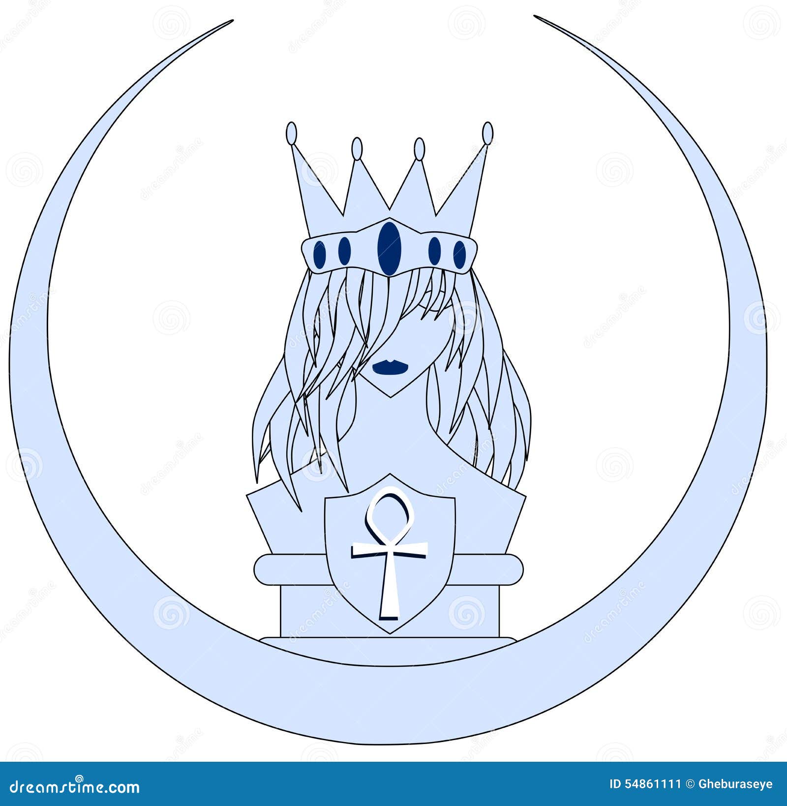 Stylized Queen With Compass Rose Stock Photo | CartoonDealer.com #58017690