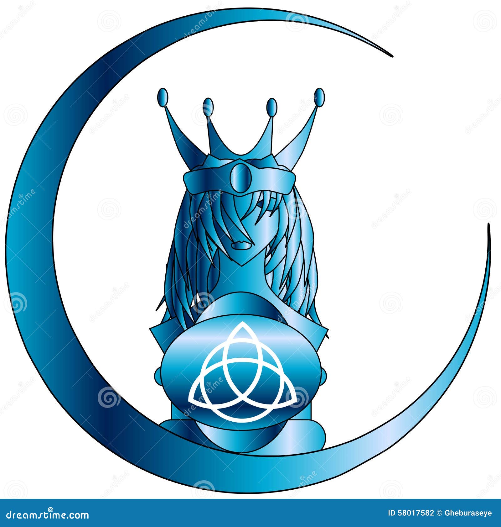 Stylized Queen With Symbol Of Infinity Stock Photography ...