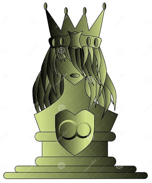 Stylized Queen with Symbol of Infinity Stock Photo - Illustration of ...
