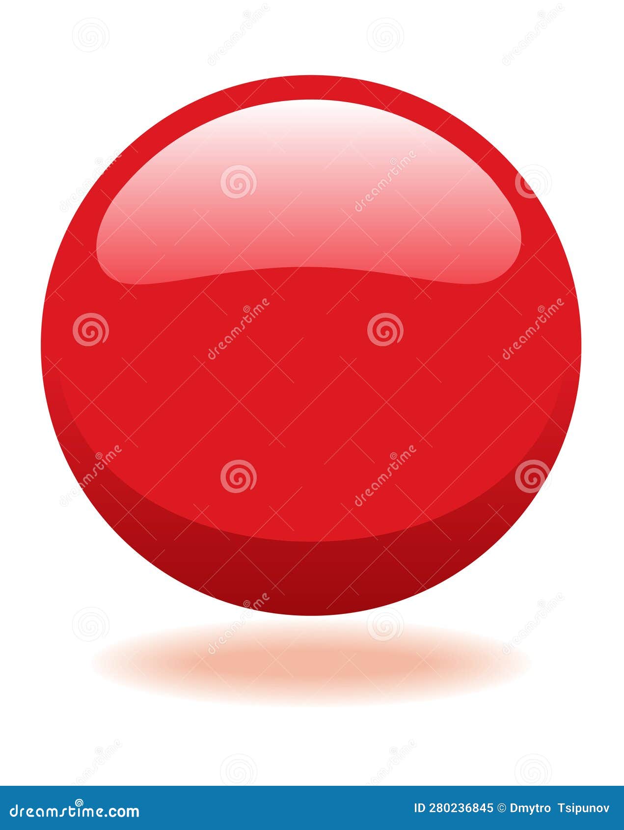 Stylized Red Button. Website or Icon Template Stock Vector ...