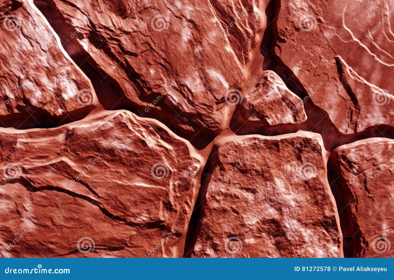 Stylized Red Stone Wall Texture Stock Photo - Image of fence ...