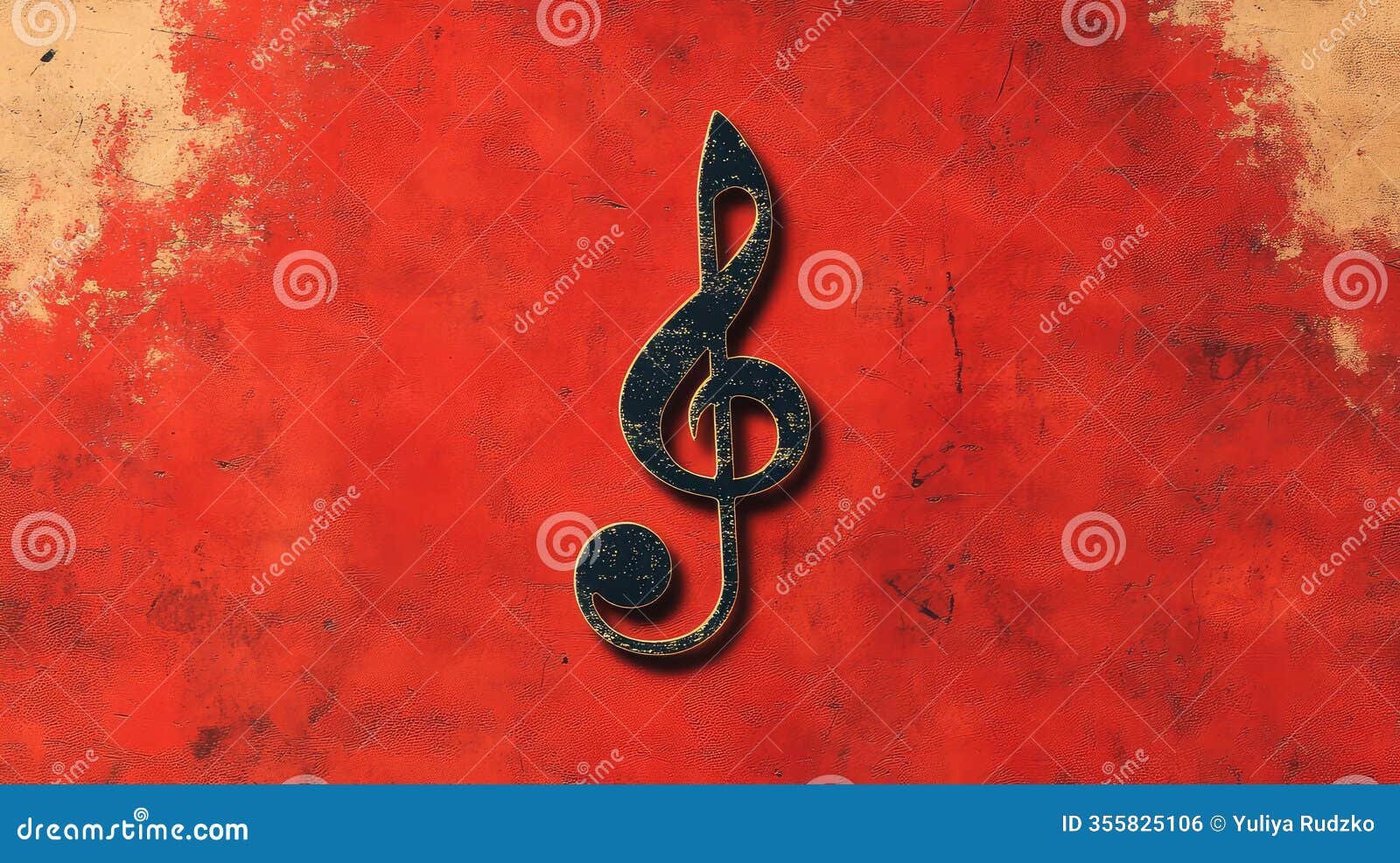 Stylized Representation Of A Treble Clef - Iconic Musical Symbol Set ...