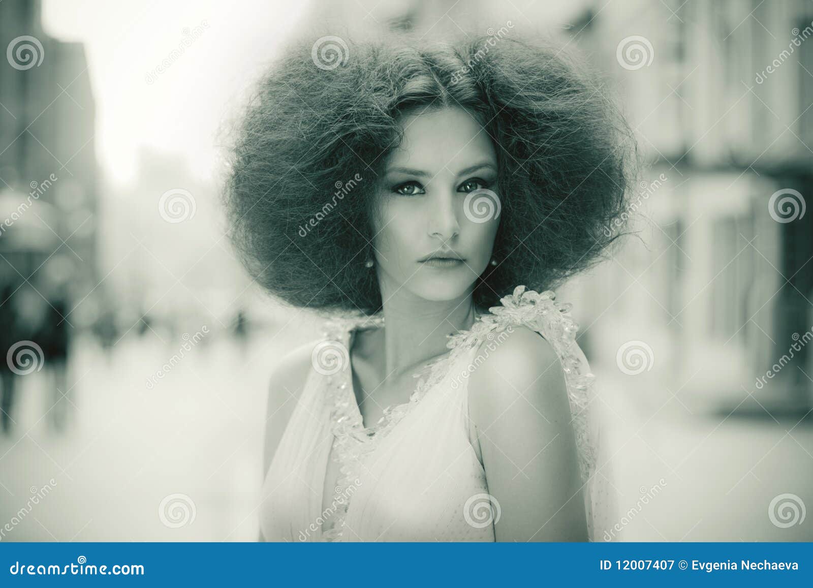 Stylized Retro Portrait of a Gorgeous Woman Stock Image - Image of ...
