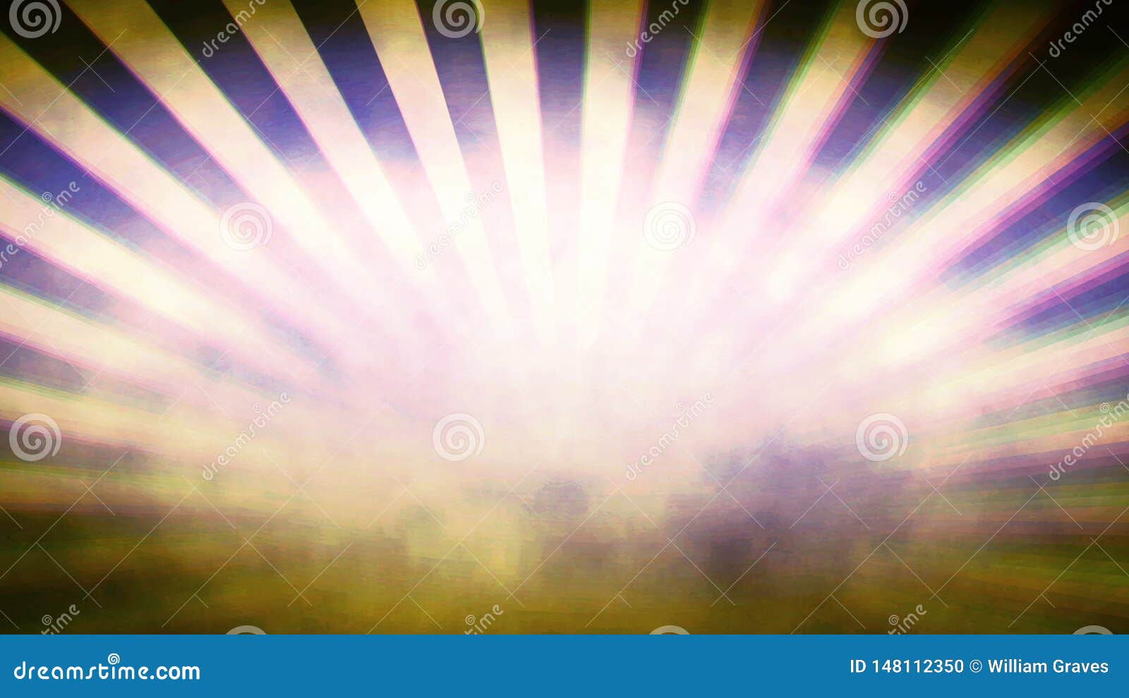 Stylized Retro Sunburst Illustrated Graphic Background Stock ...