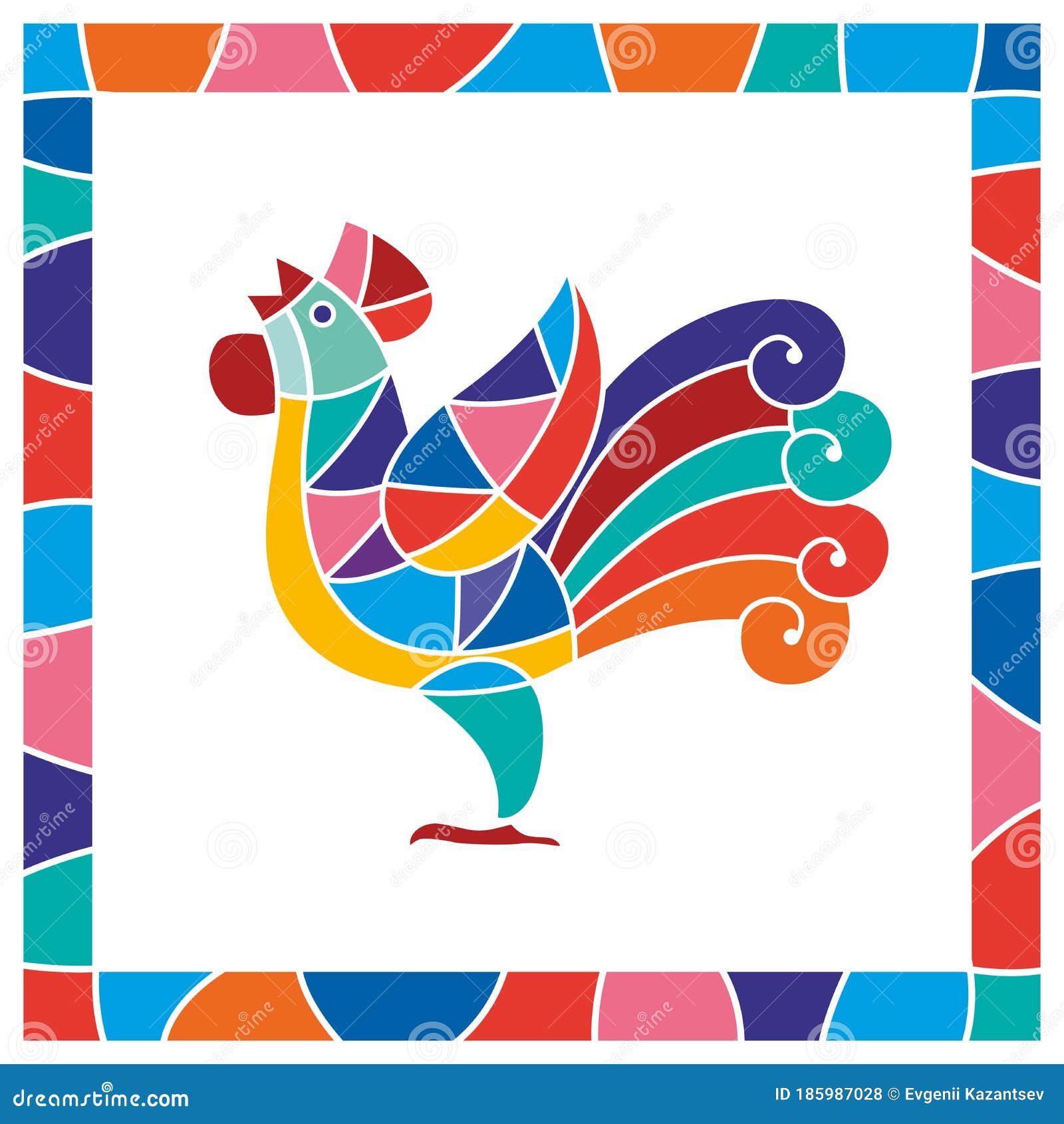 A Stylized Rooster Silhouette Highlights The Digestive System With A ...