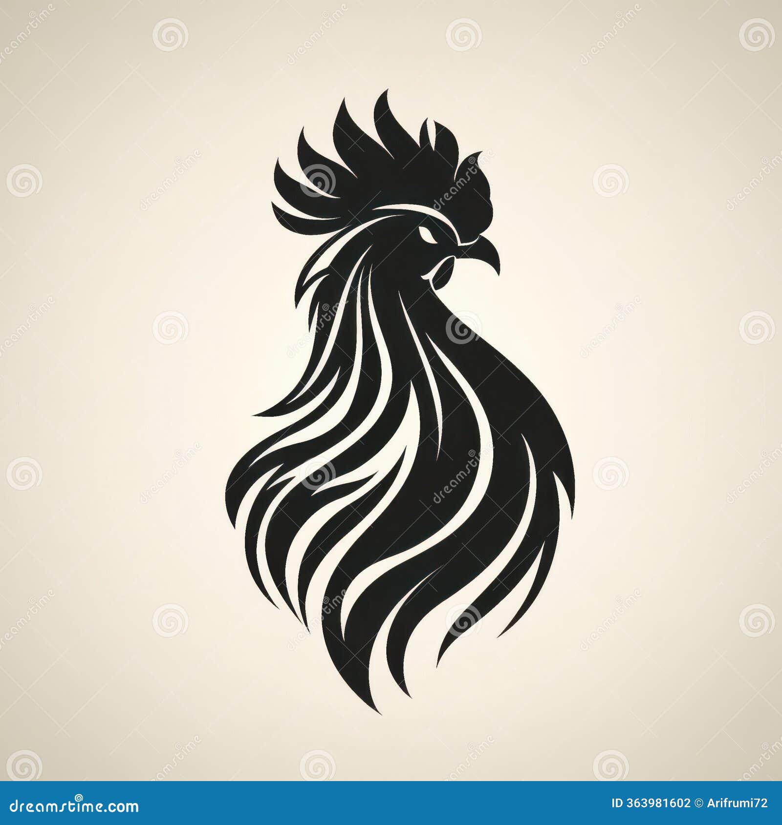 A Stylized Rooster Silhouette Highlights The Digestive System With A ...