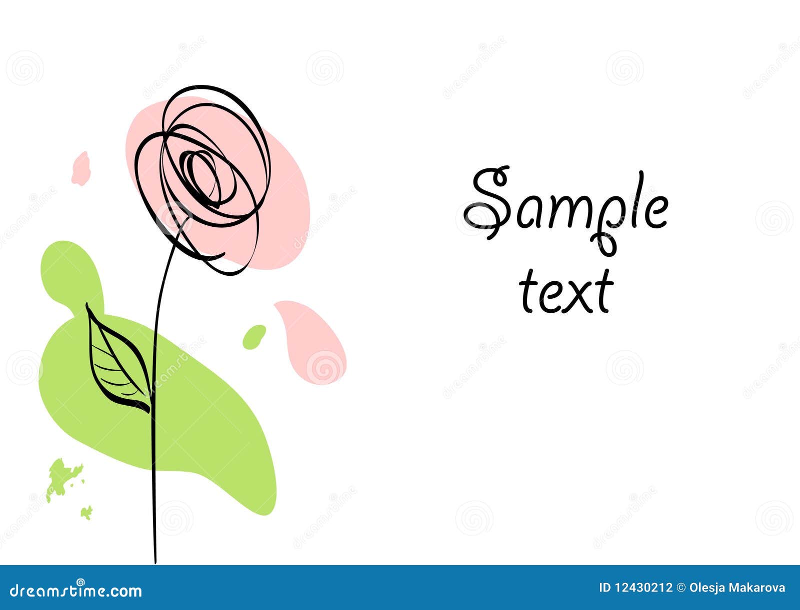 Stylized rose stock vector. Illustration of element, beauty - 12430212