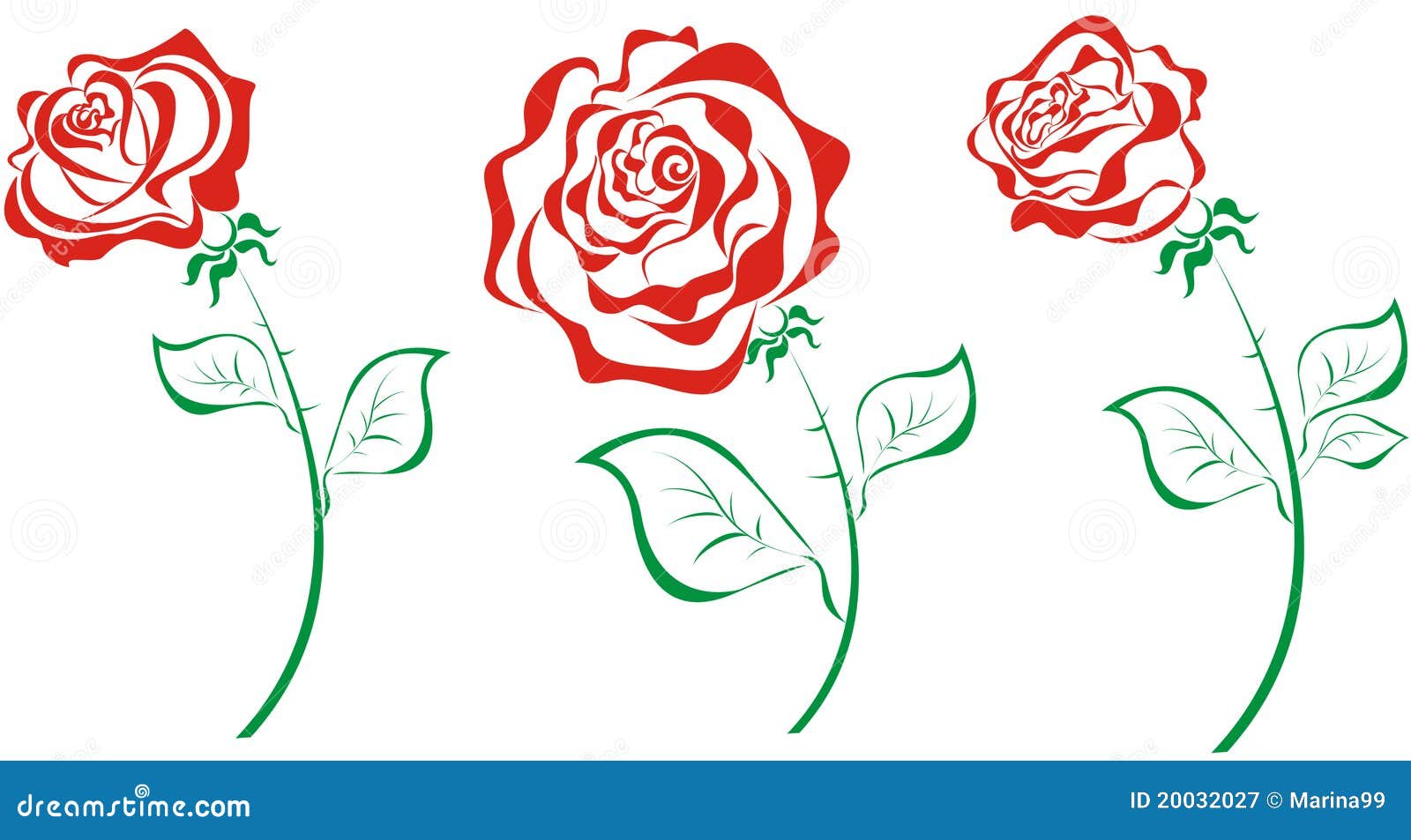Stylized Roses. Vector Illustration Royalty Free Stock Photography ...
