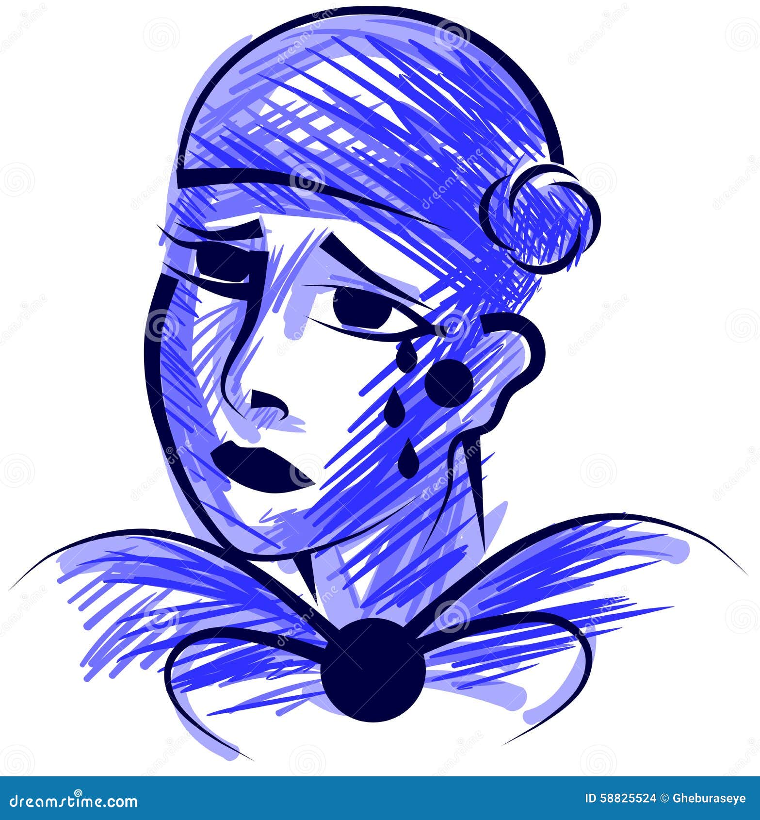 Young Pierrot Vector Illustration | CartoonDealer.com #98795868