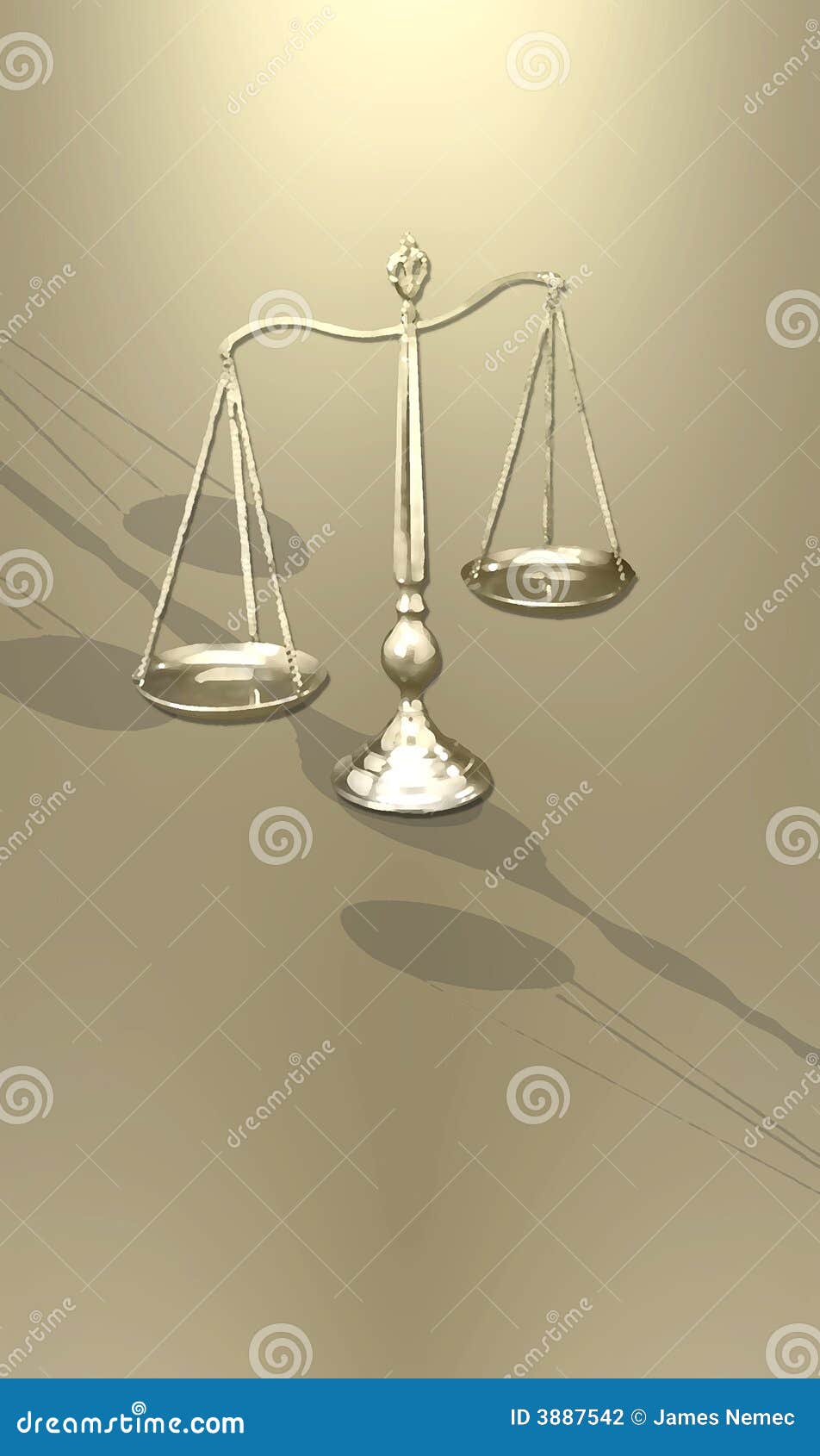 Stylized scales of justice stock illustration. Illustration of balance ...