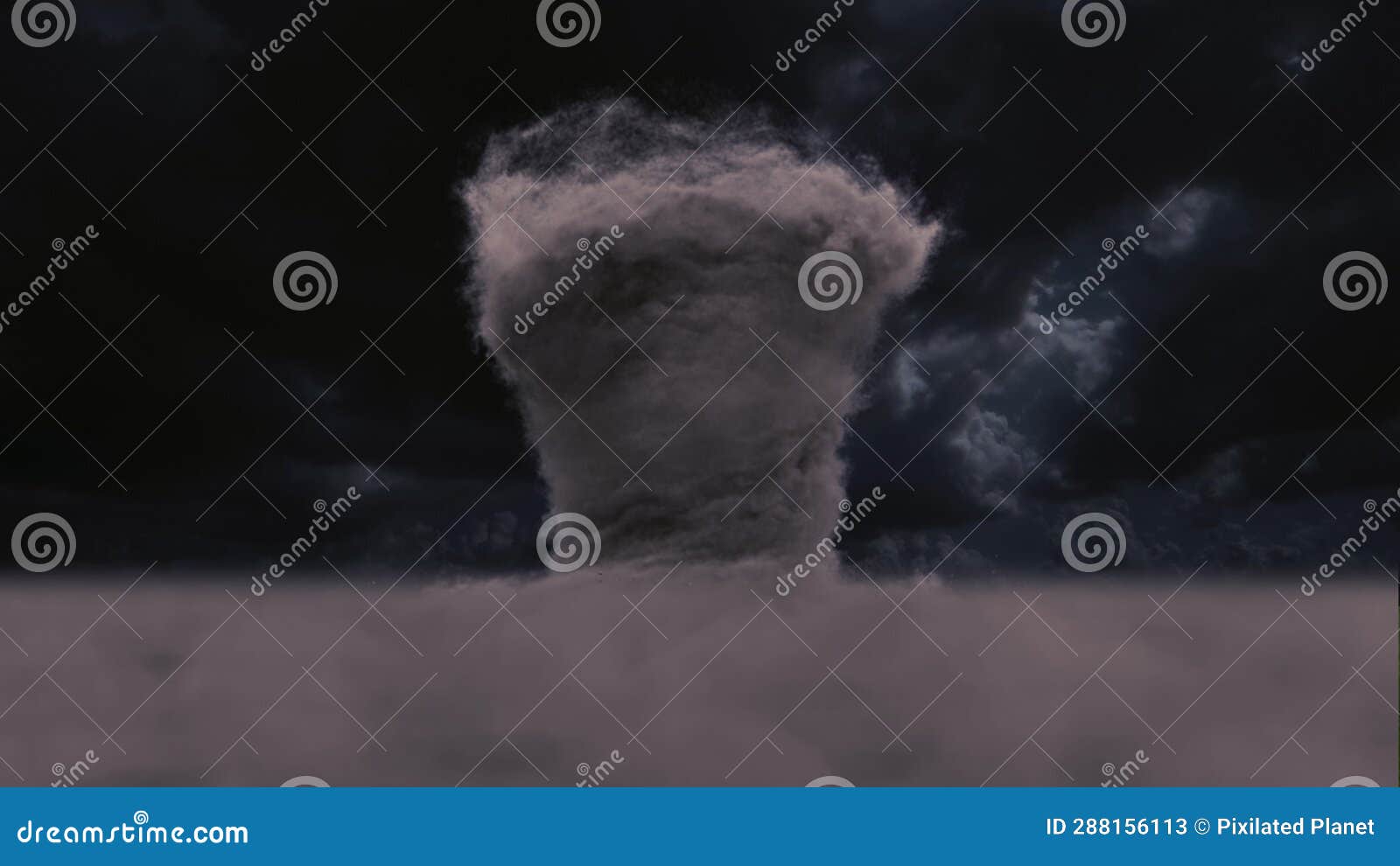 Conceptual Stylized Storm Looping Video with Tornado Stock Video ...