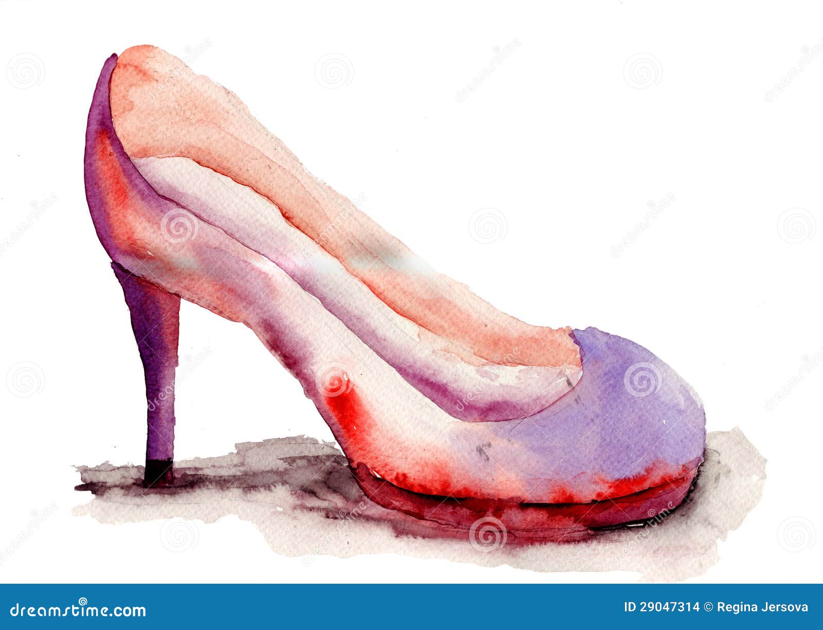 Stylized shoe stock illustration. Illustration of clothing - 29047314