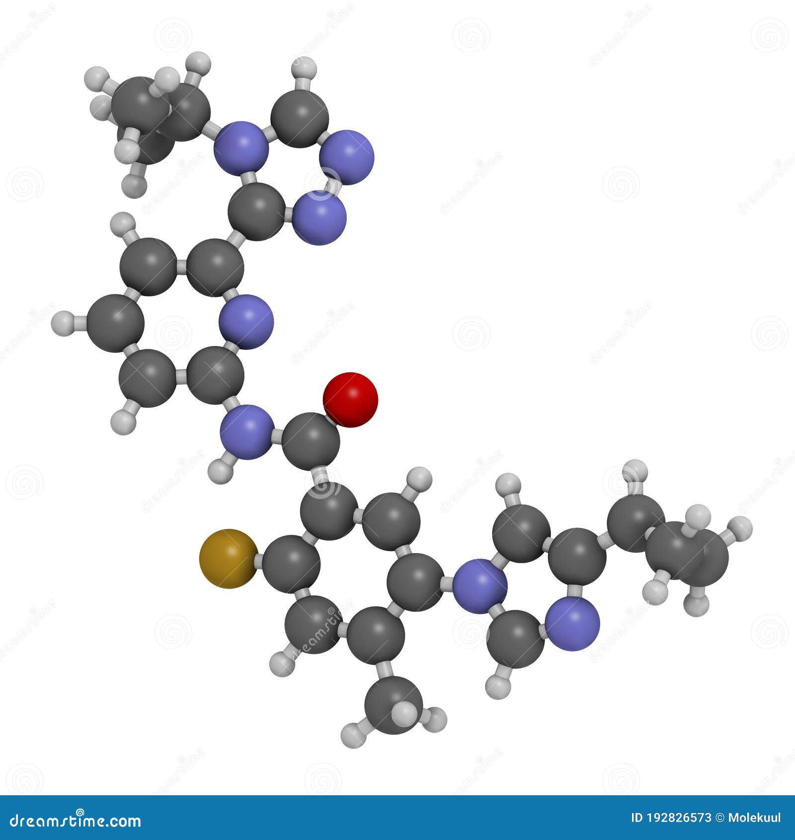 Stylized Skeletal Formula Chemical Structure: Atoms Are Shown As Color ...