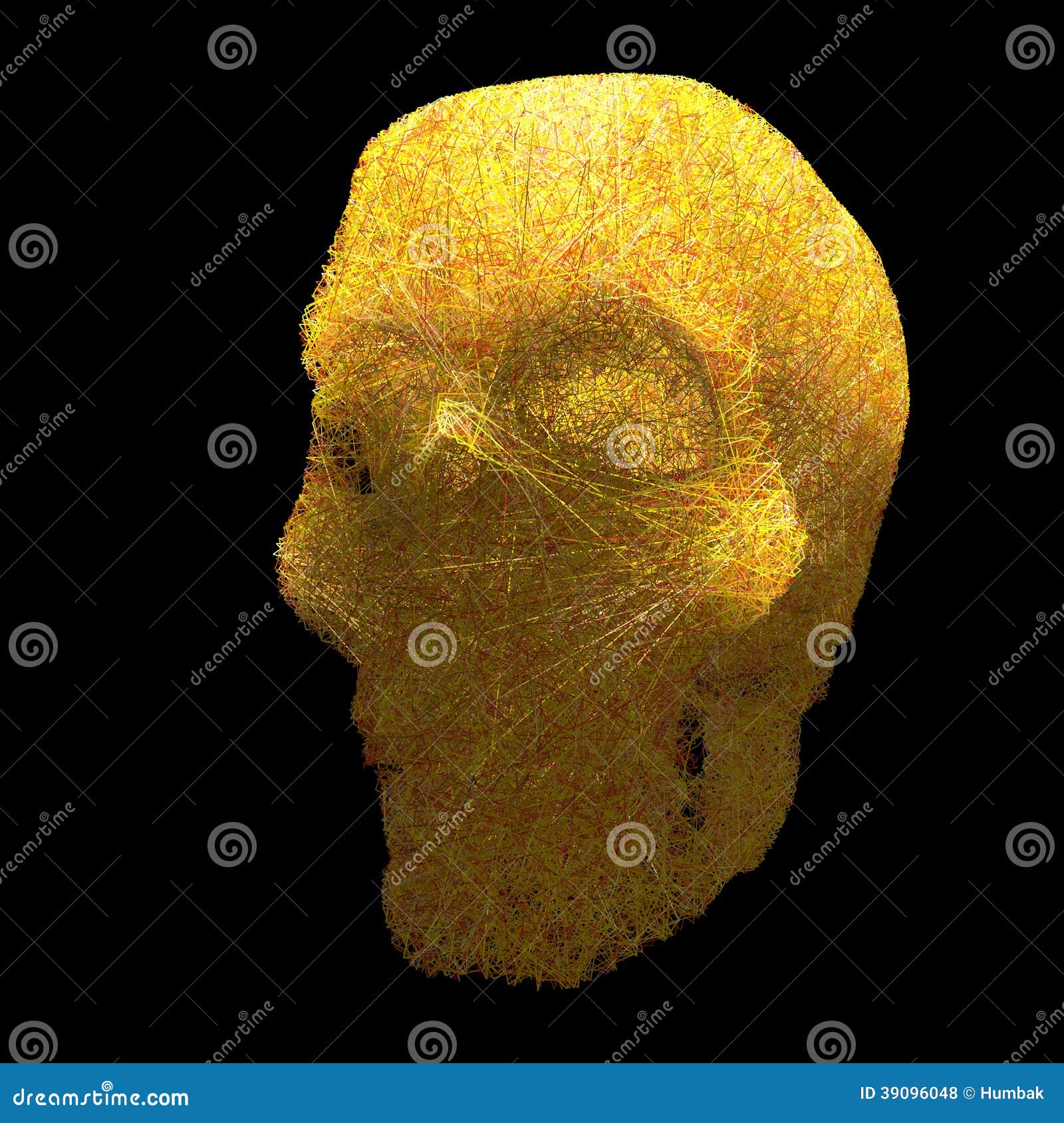 Stylized skull stock illustration. Illustration of object - 39096048