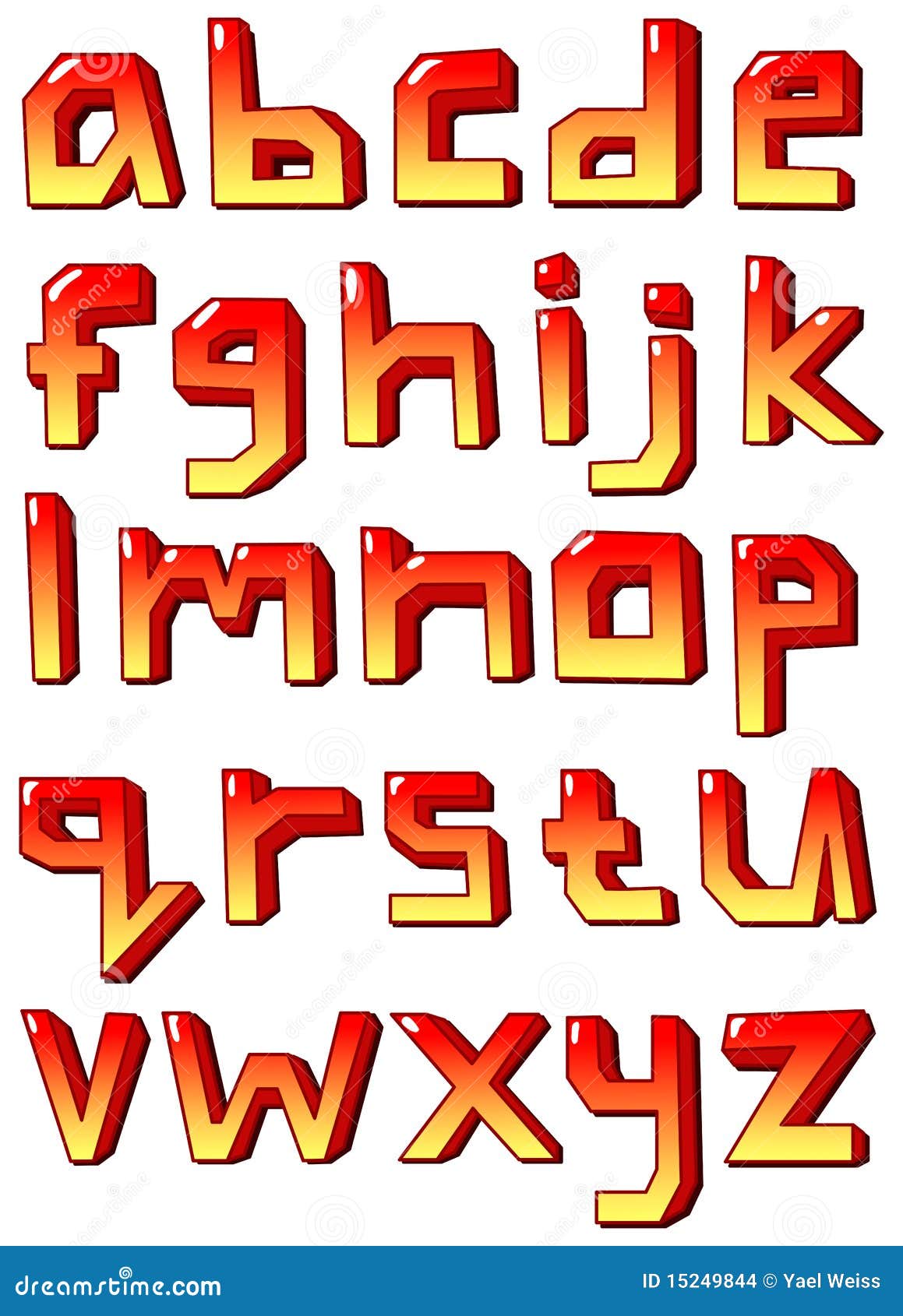 Stylized small letters stock vector. Image of mark, background - 15249844