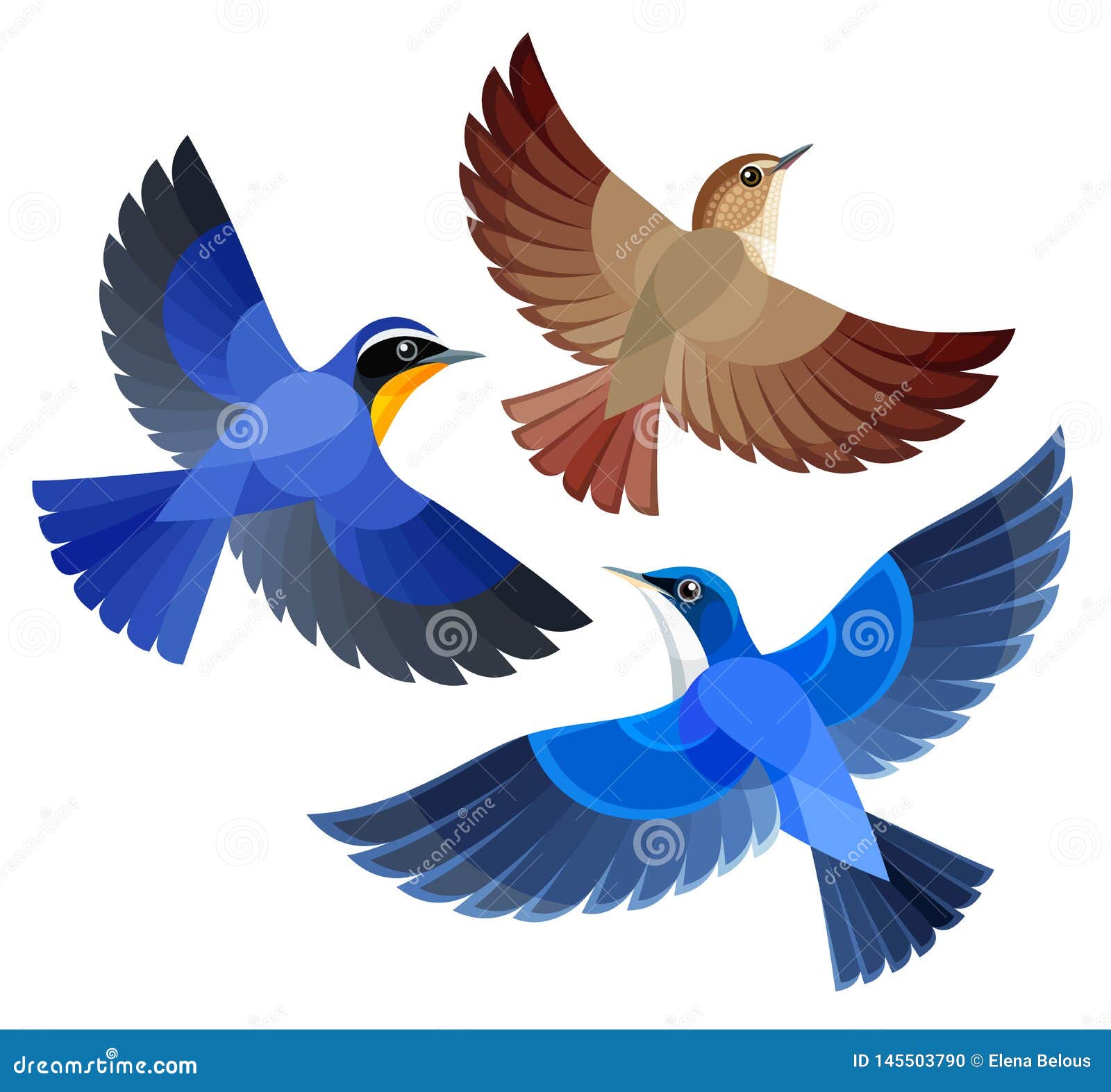 Stylized Songbird - Vector Illustration Stock Vector - Illustration of ...