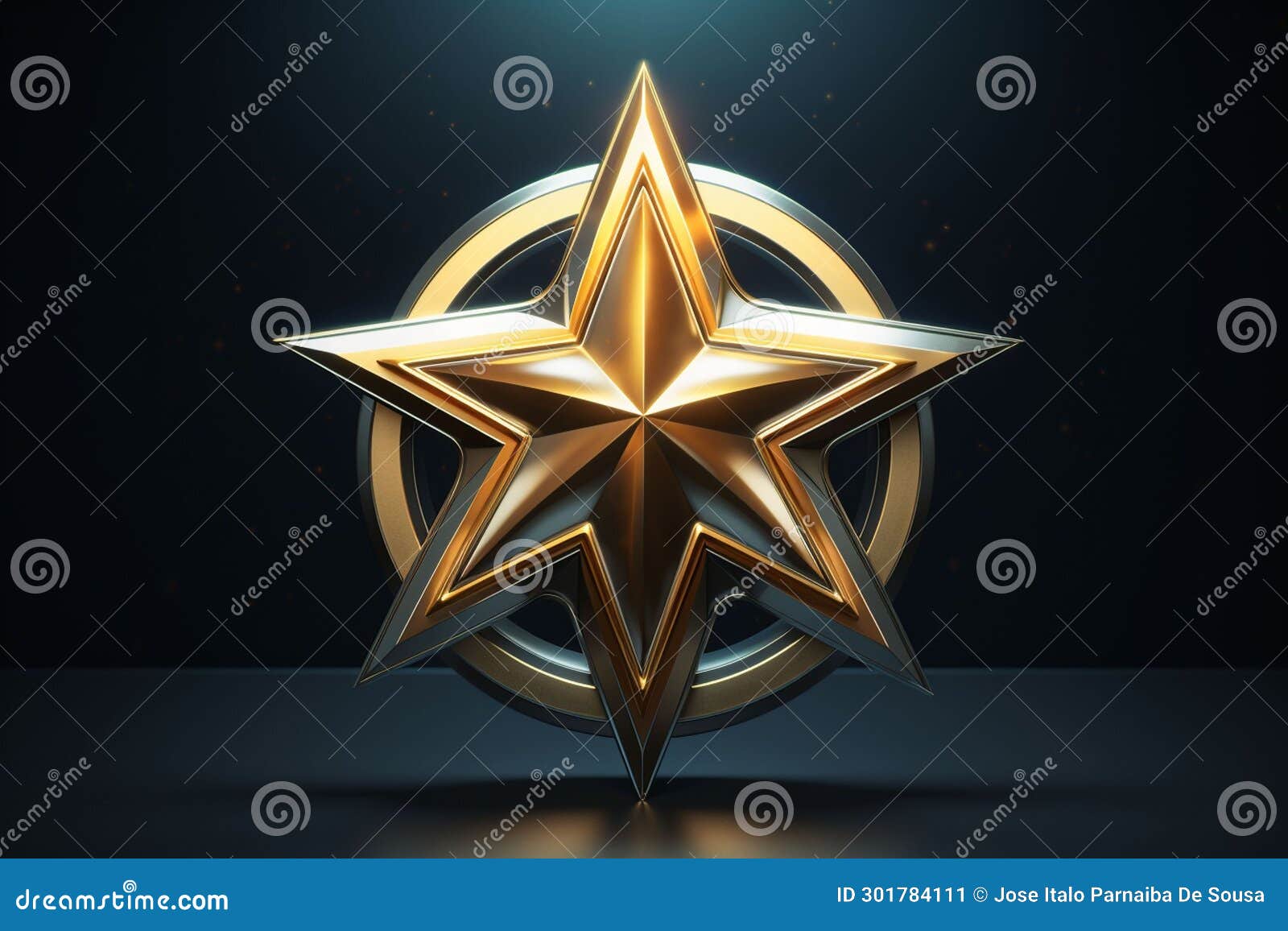Stylized Star Icon with a Modern and Sleek Stock Illustration ...