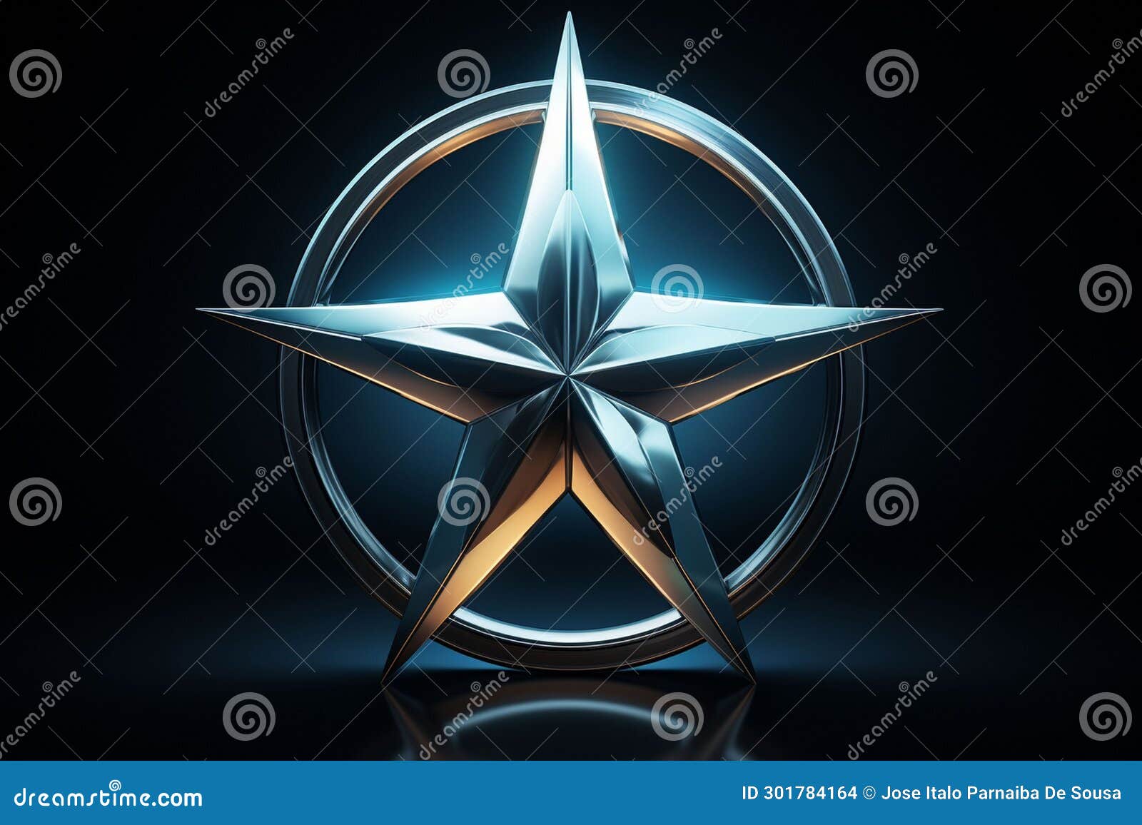 Stylized Star Icon with a Modern and Sleek Stock Illustration ...