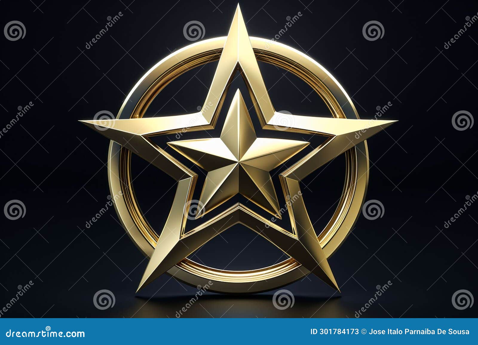 Stylized Star Icon with a Modern and Sleek Stock Illustration ...
