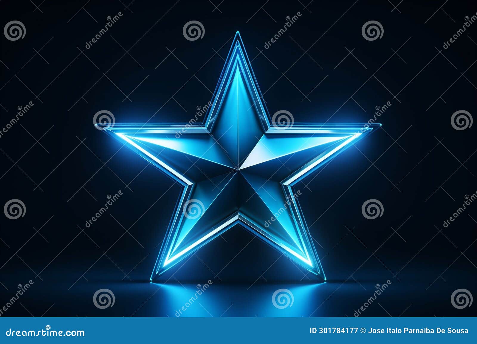Stylized Star Icon with a Modern and Sleek Stock Illustration ...