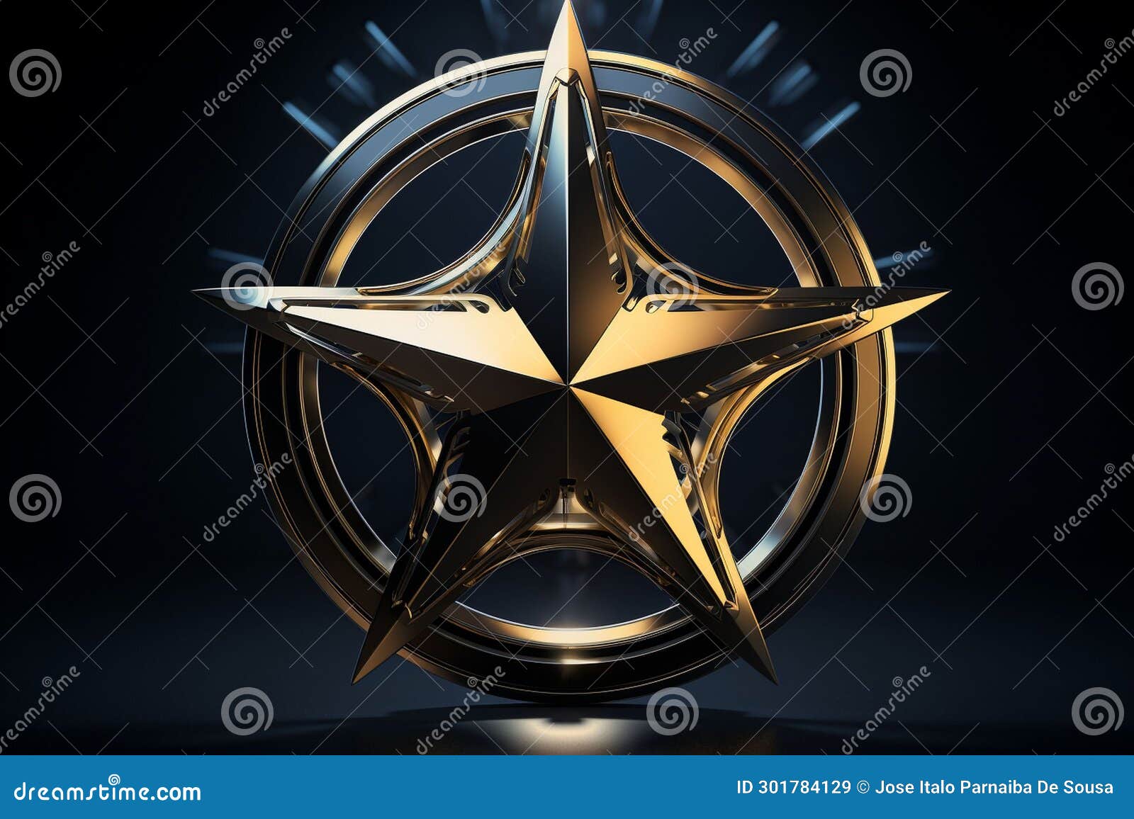 Stylized Star Icon with a Modern and Sleek Stock Illustration ...