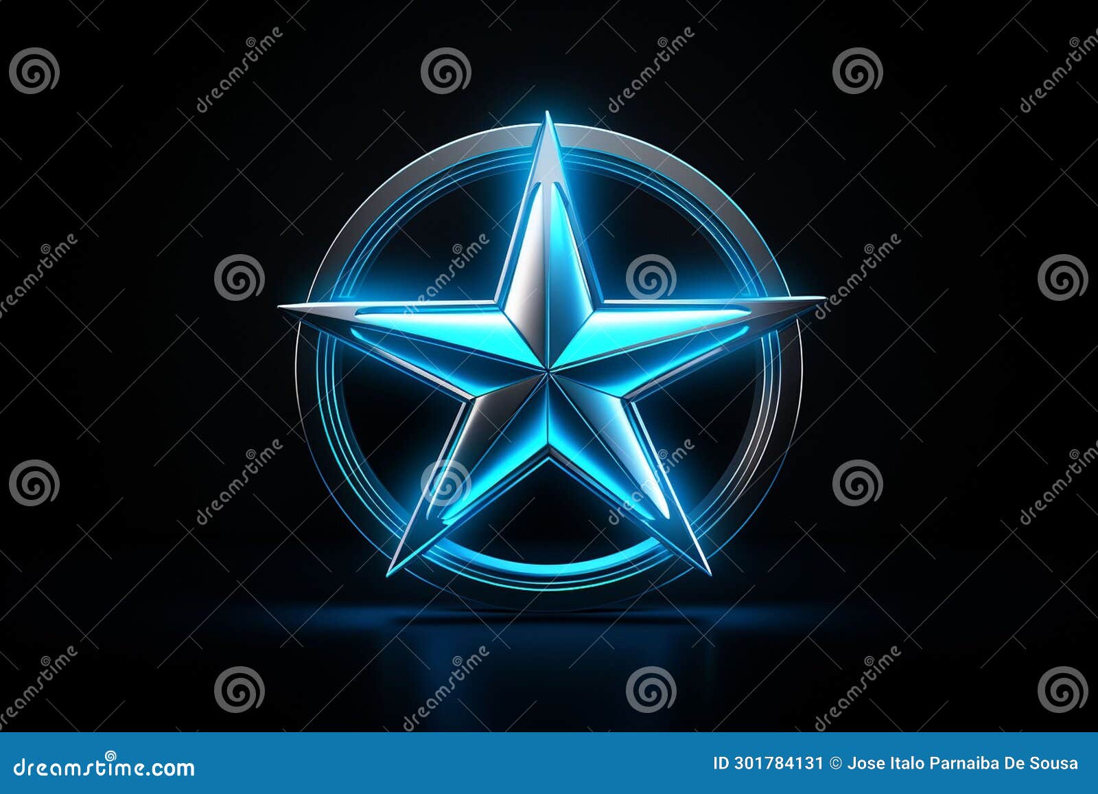 Stylized Star Icon with a Modern and Sleek Stock Illustration ...