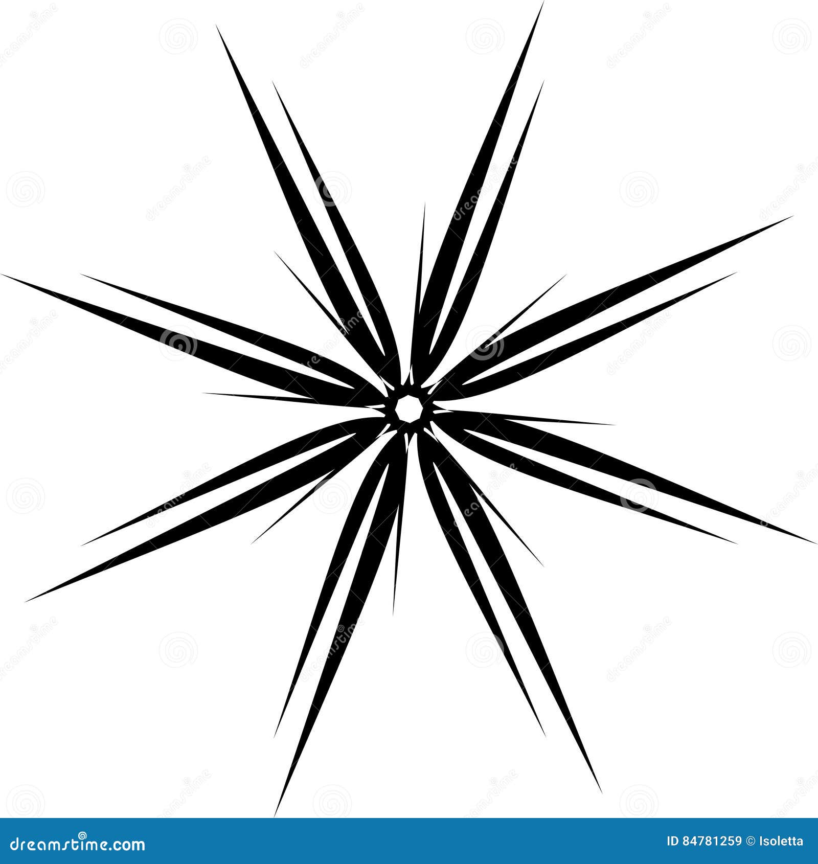 Stylized star shape stock vector. Illustration of graphic - 84781259