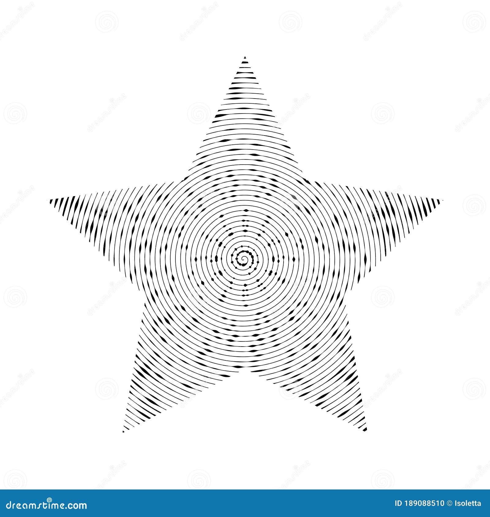 Stylized Star Shape on White Background Stock Vector - Illustration of ...