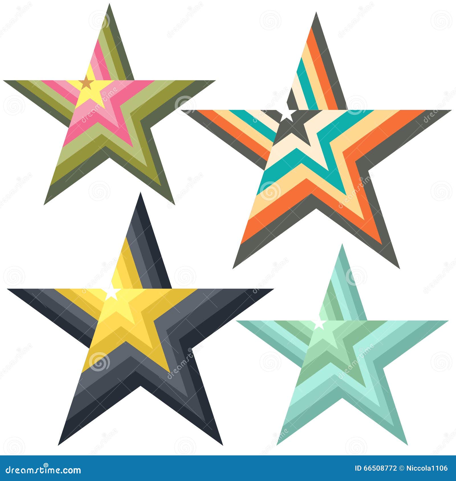 Stylized Stars logo stock vector. Illustration of yellow - 66508772