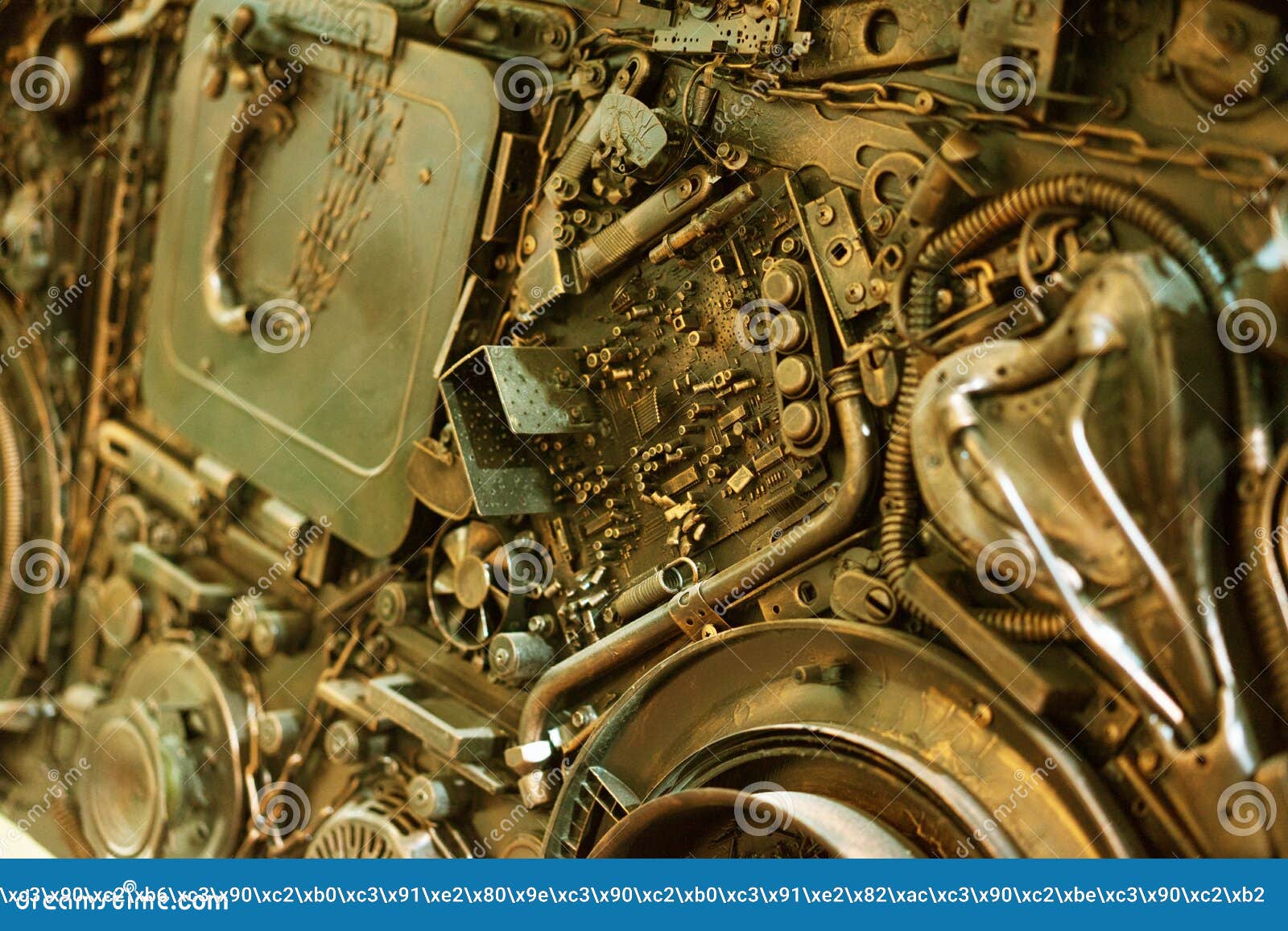 Stylized of a Steampunk Mechanical Stock Photo - Image of bolt, gear ...