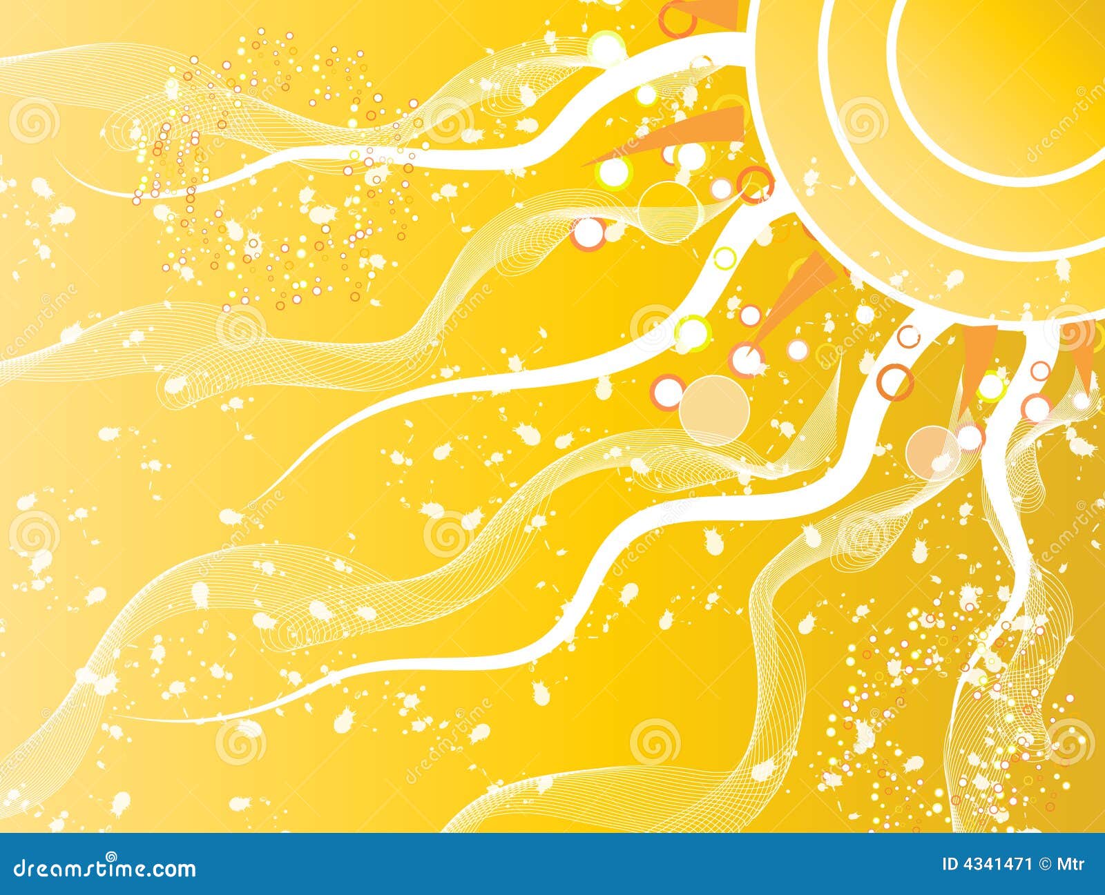Stylized Sun Illustration Stock Image - Image: 4341471