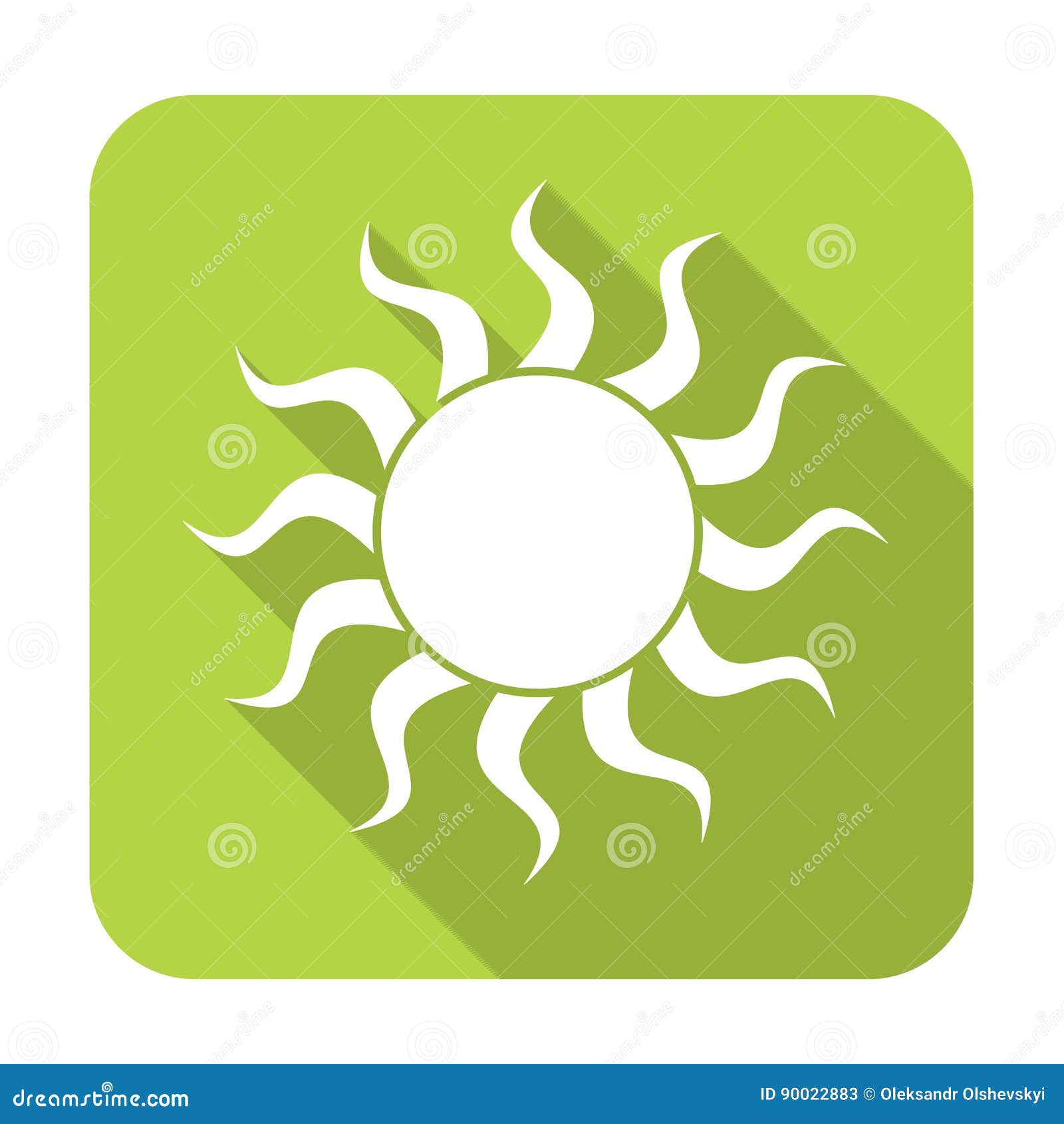 Stylized Sun image icon stock vector. Illustration of circle - 90022883