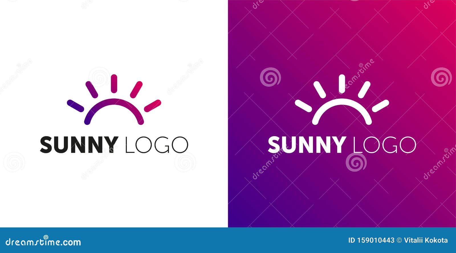 Stylized Sun Logo Flat Style. Round Warm Abstract Form. Vector Design ...